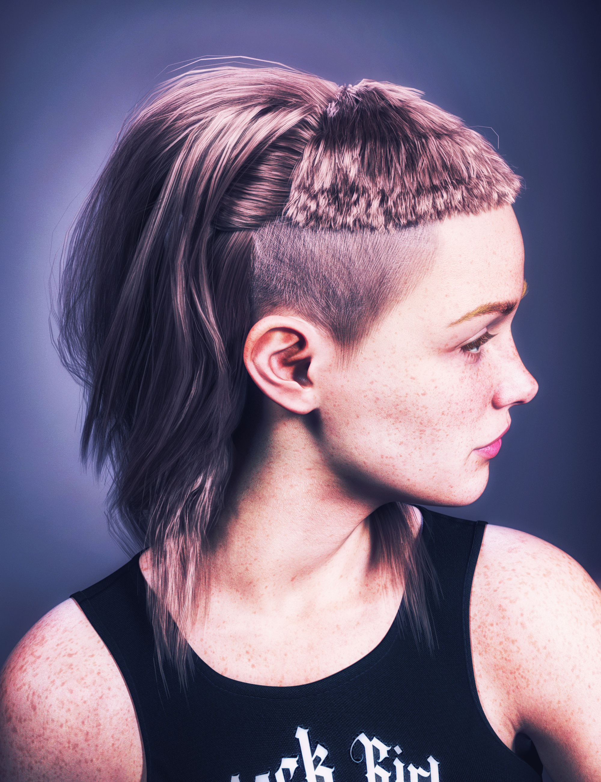 FE Advent Sci-Fi Hair 3-in-1 Bundle for Genesis 9 | Daz 3D