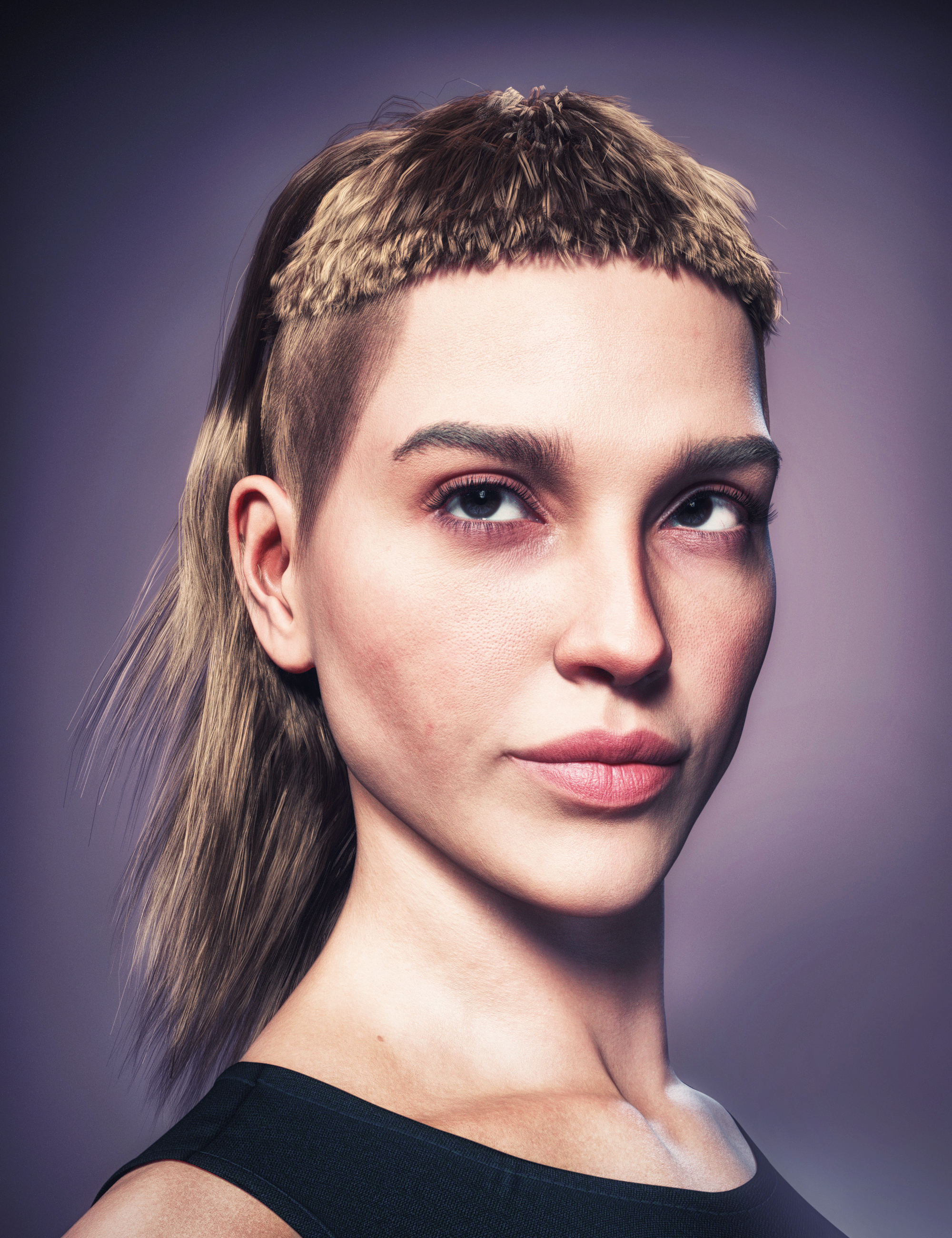 FE Advent Sci-Fi Hair 3-in-1 Bundle for Genesis 9 | Daz 3D