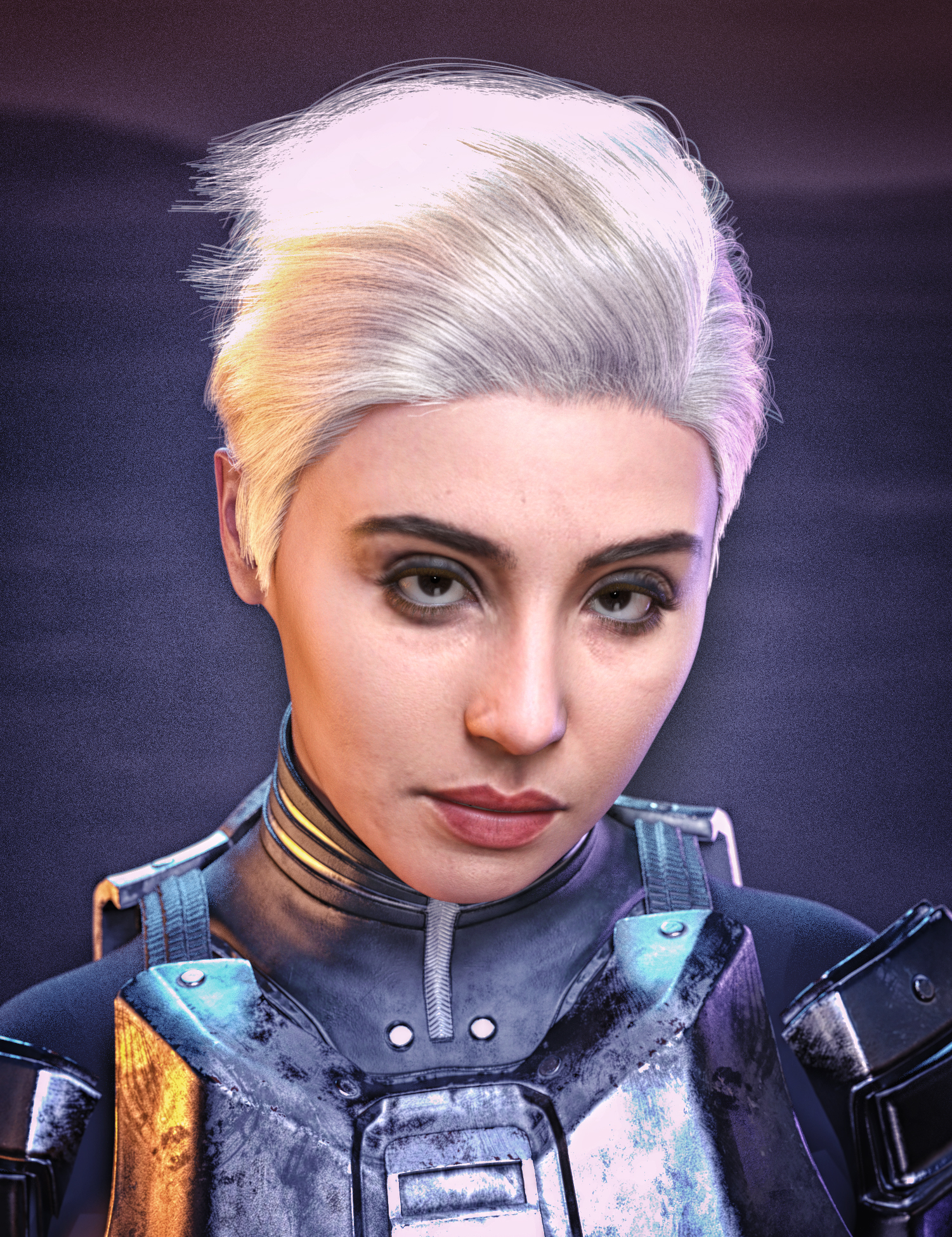 FE Advent Sci-Fi Hair 3-in-1 Bundle for Genesis 9 | Daz 3D