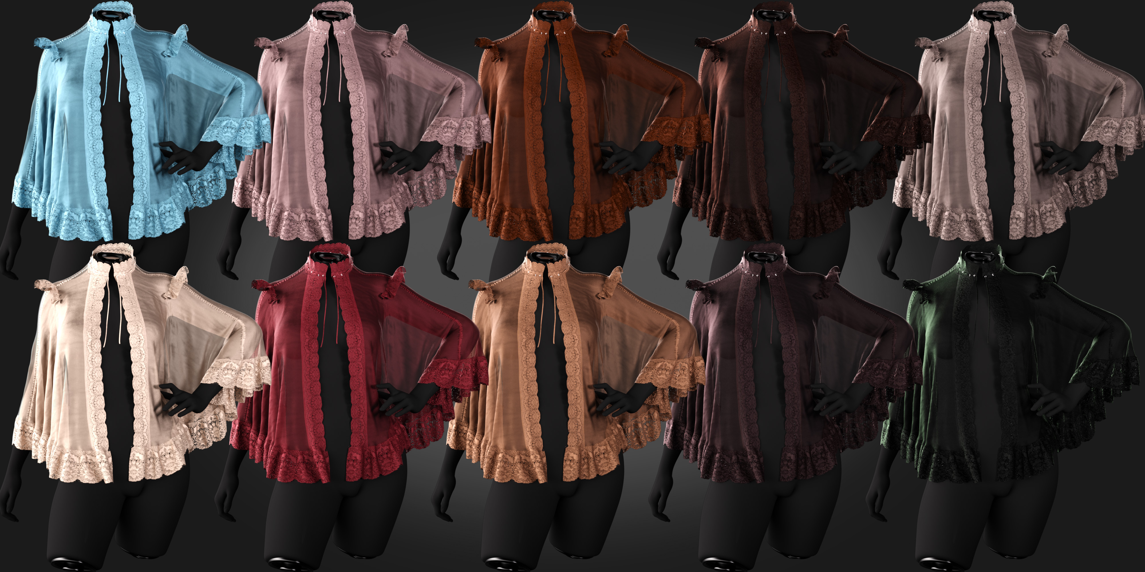 dForce CB After Dark Cape | Daz 3D