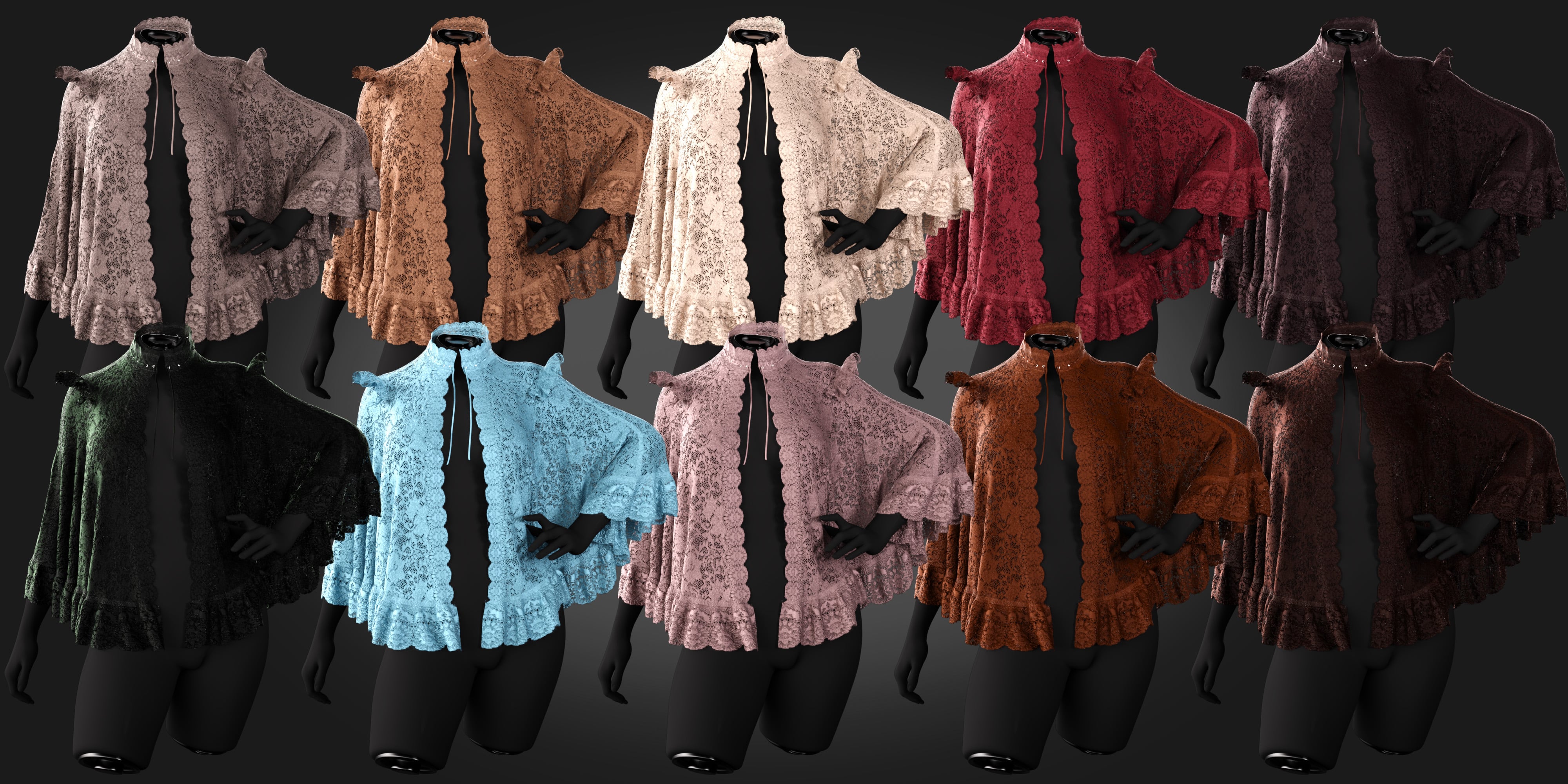 dForce CB After Dark Cape | Daz 3D