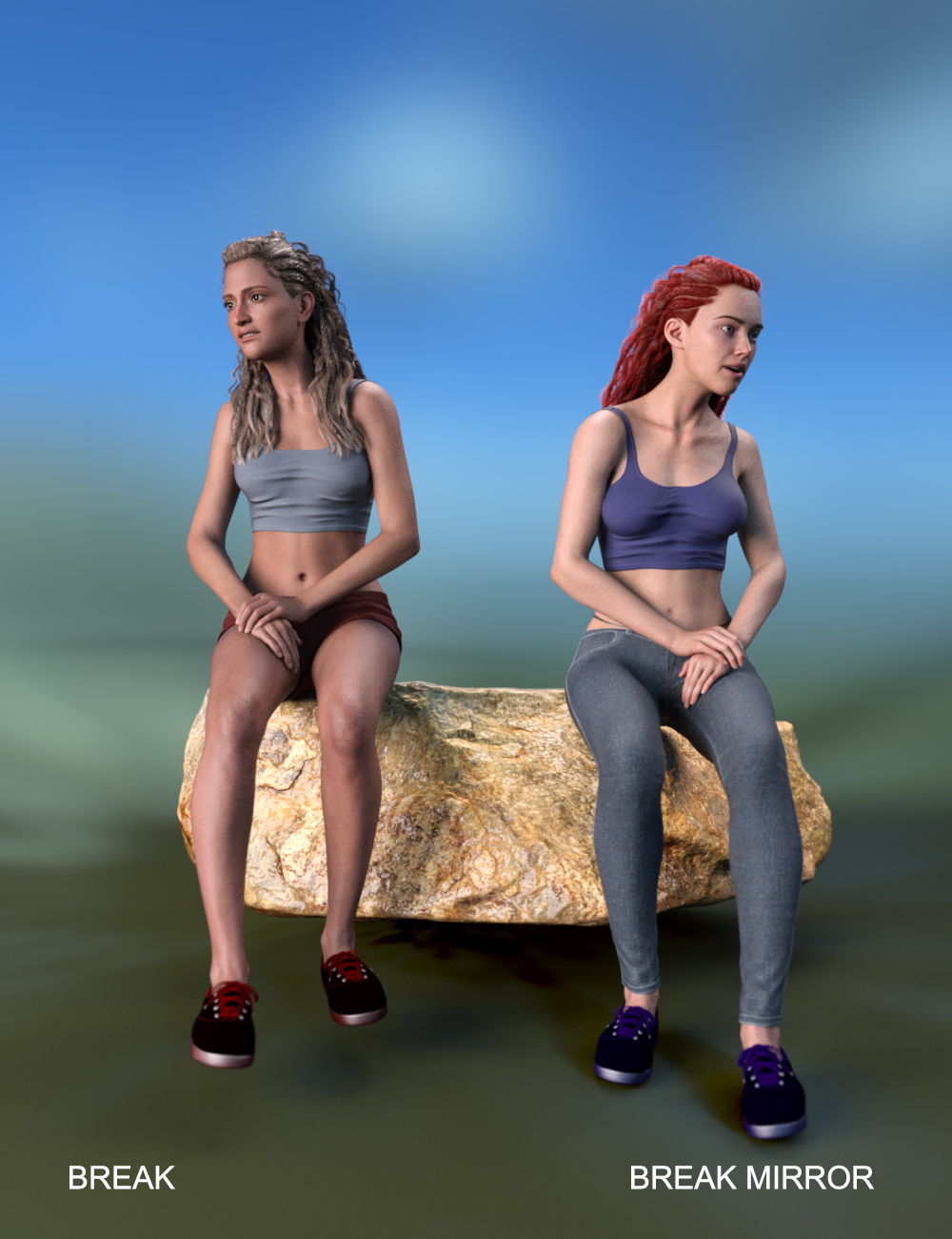 Hiking Poses for Genesis 9 | Daz 3D