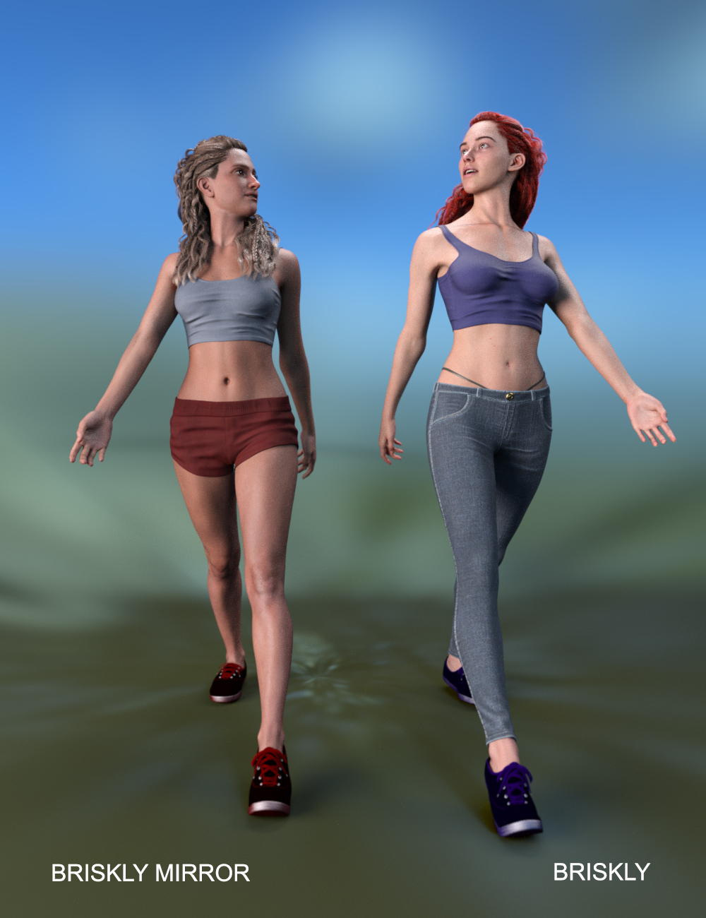 Hiking Poses for Genesis 9 | Daz 3D