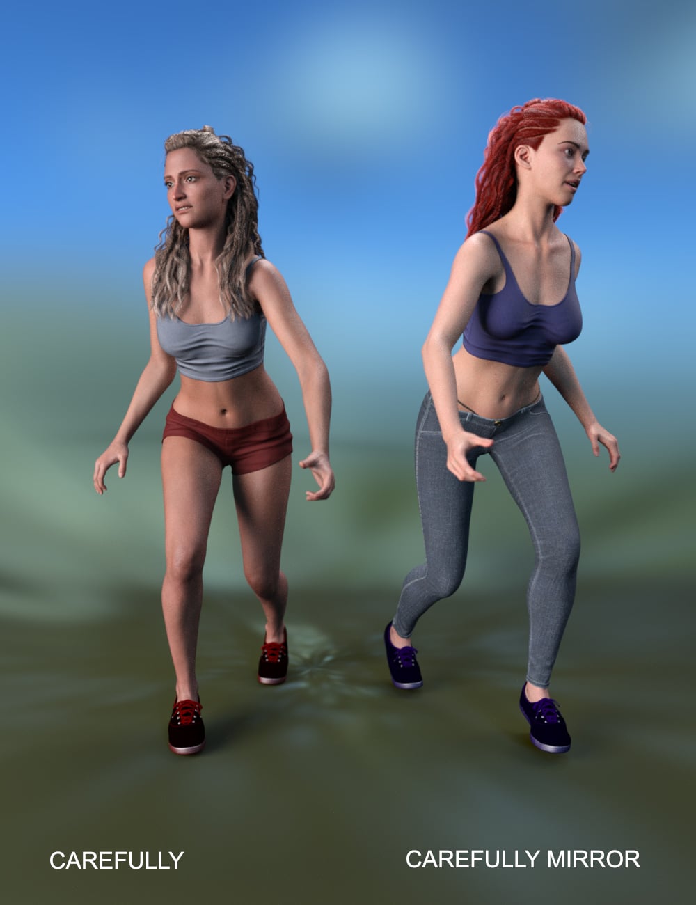 Hiking Poses for Genesis 9 | Daz 3D