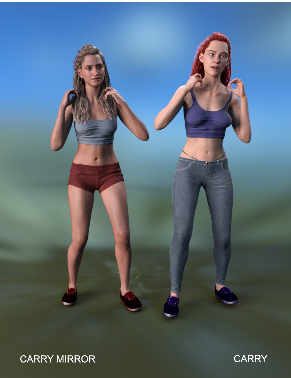Hiking Poses for Genesis 9 | Daz 3D