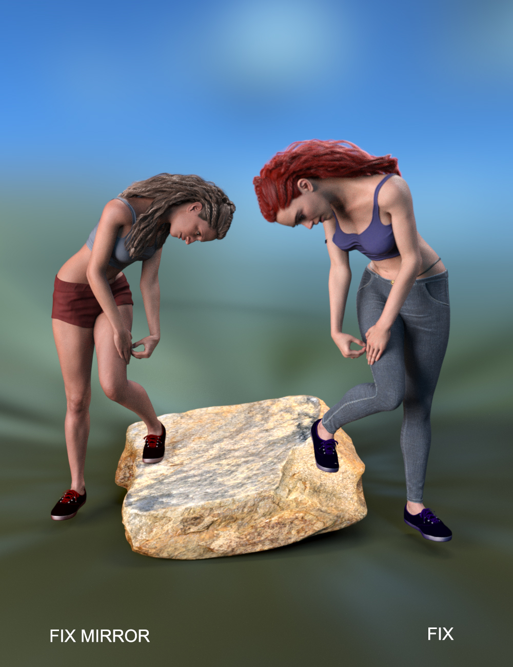 Hiking Poses for Genesis 9 | Daz 3D