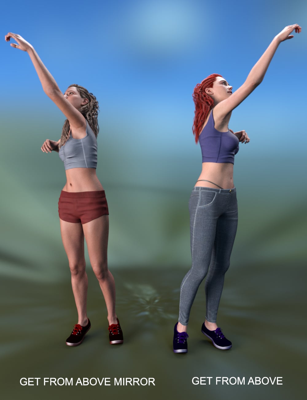 Hiking Poses for Genesis 9 | Daz 3D
