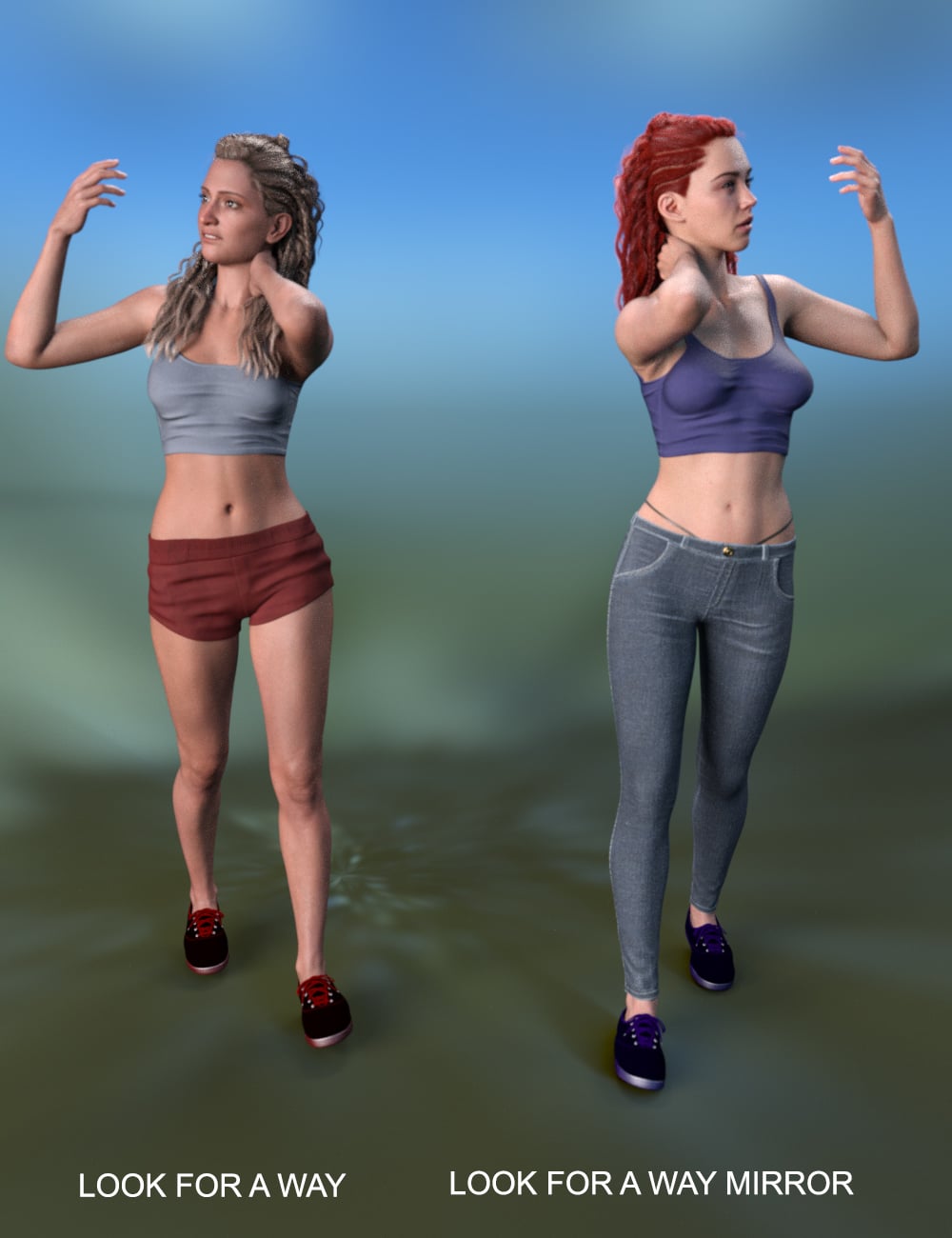 Hiking Poses for Genesis 9 | Daz 3D