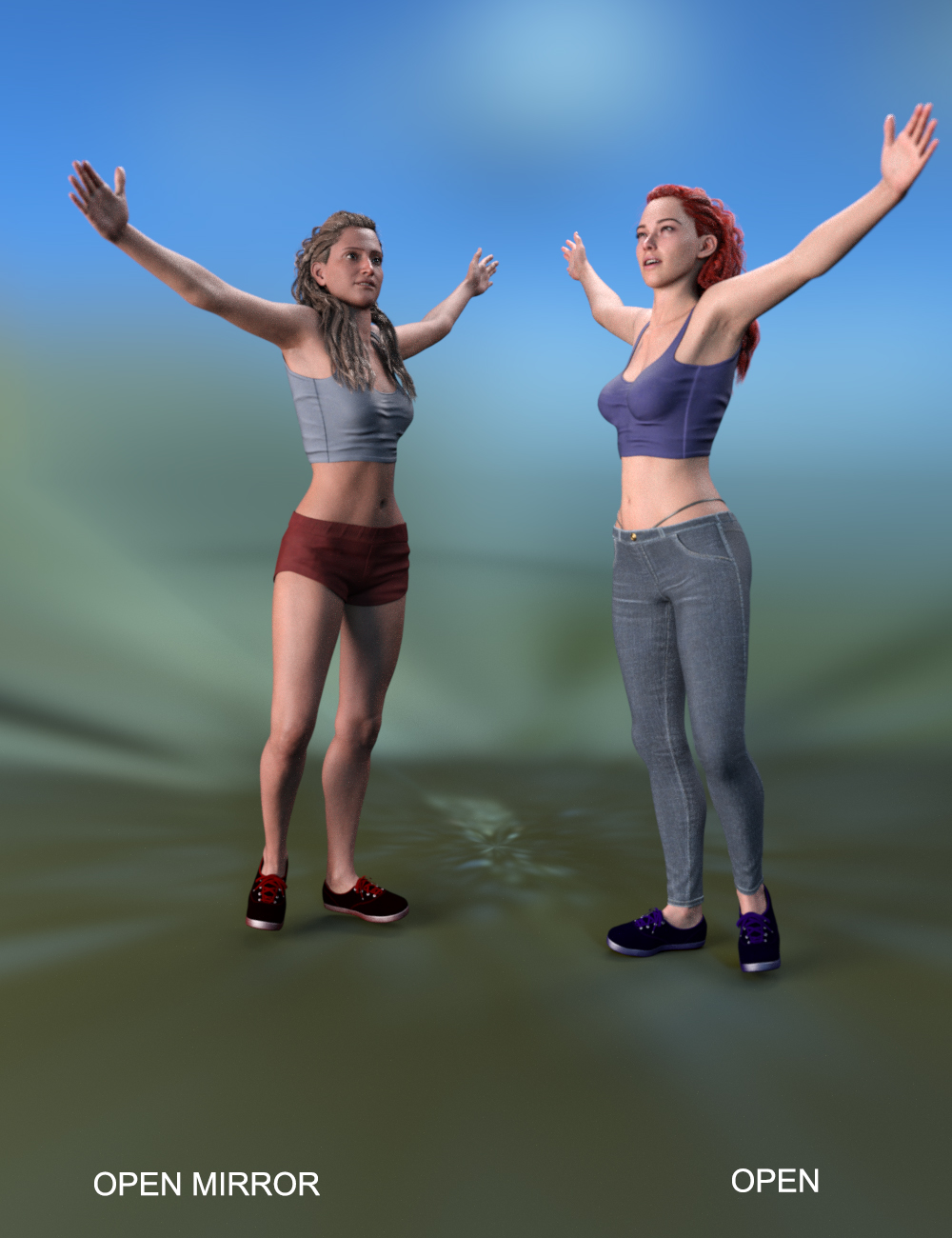 Hiking Poses for Genesis 9 | Daz 3D