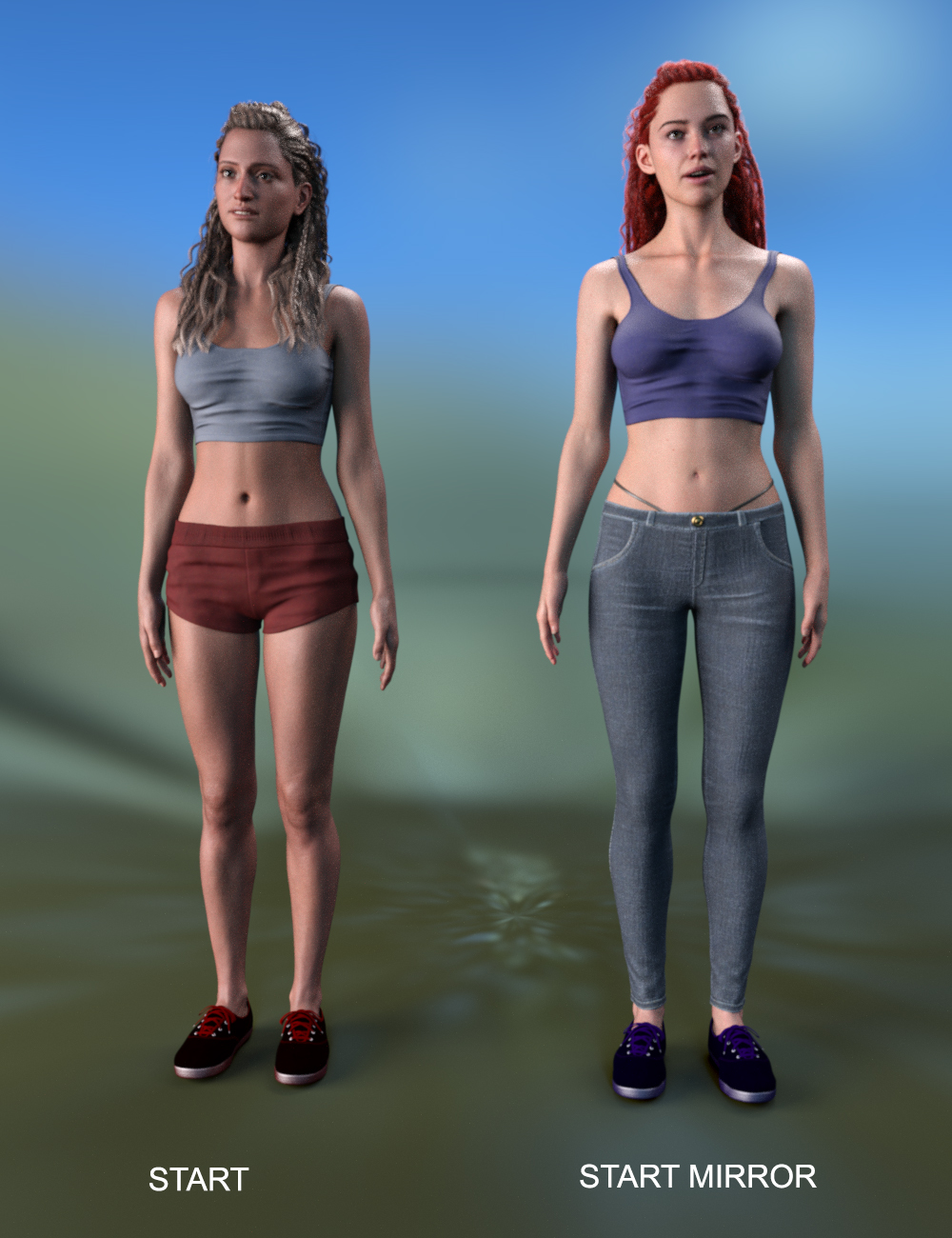 Hiking Poses for Genesis 9 | Daz 3D