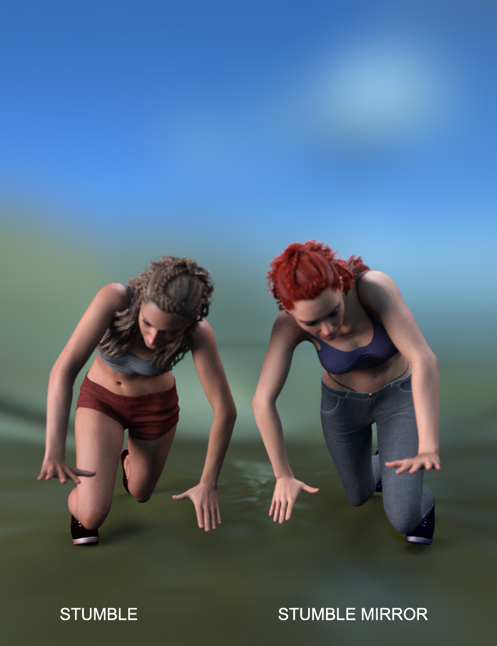 Hiking Poses for Genesis 9 | Daz 3D