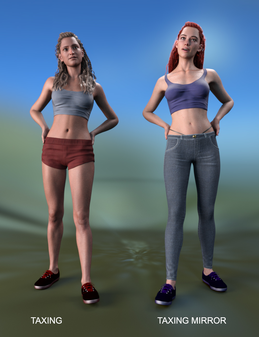 Hiking Poses for Genesis 9 | Daz 3D