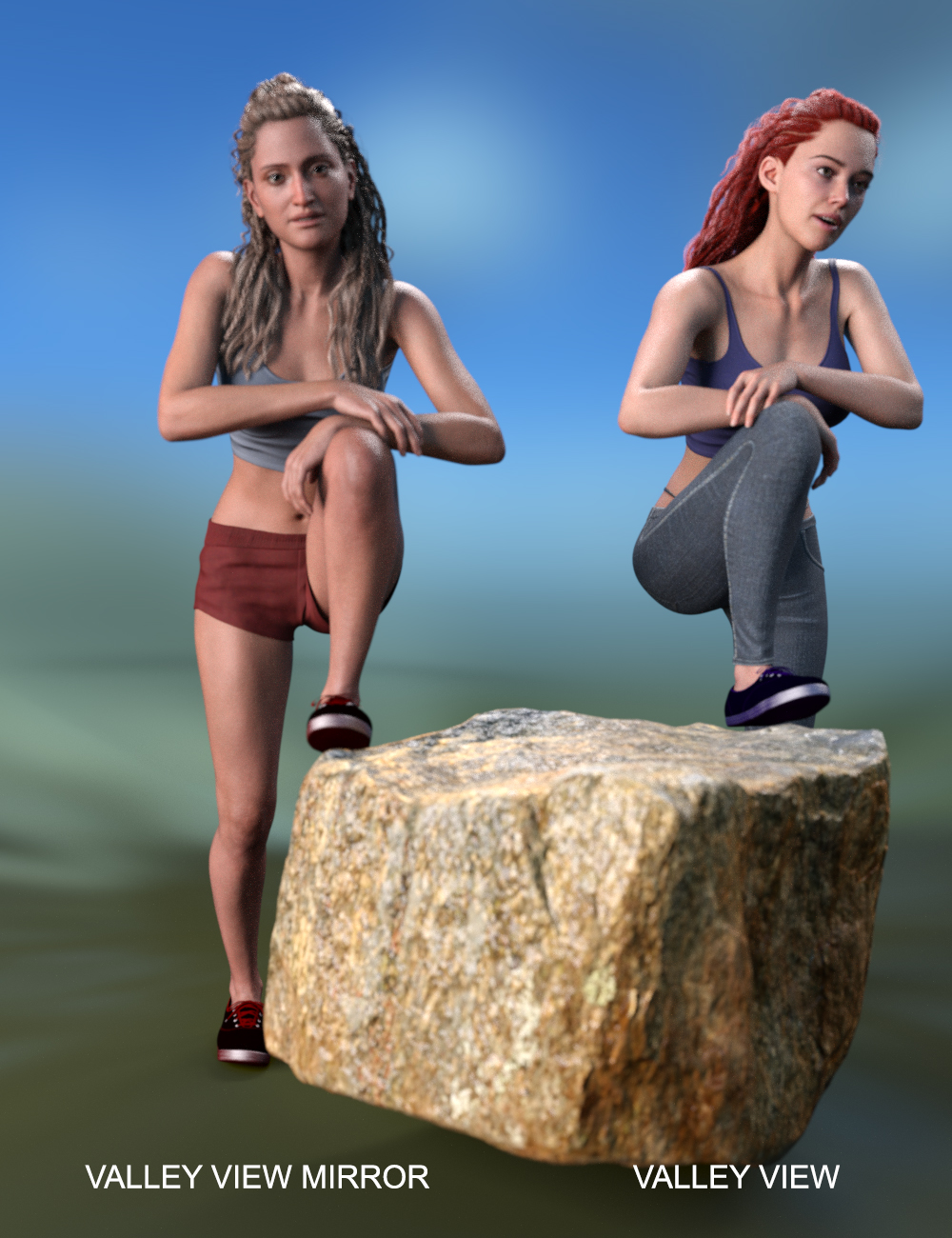 Hiking Poses for Genesis 9 | Daz 3D