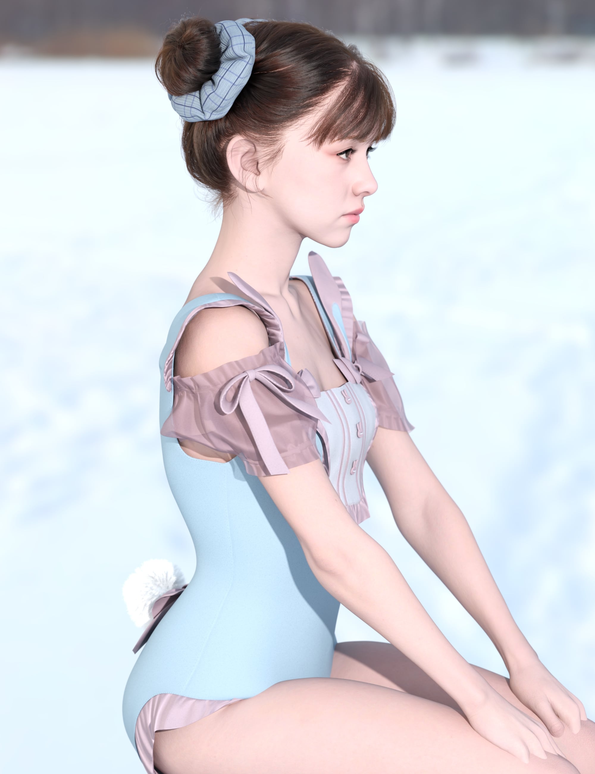 Princess Series Bunny Swimsuit | Daz 3D