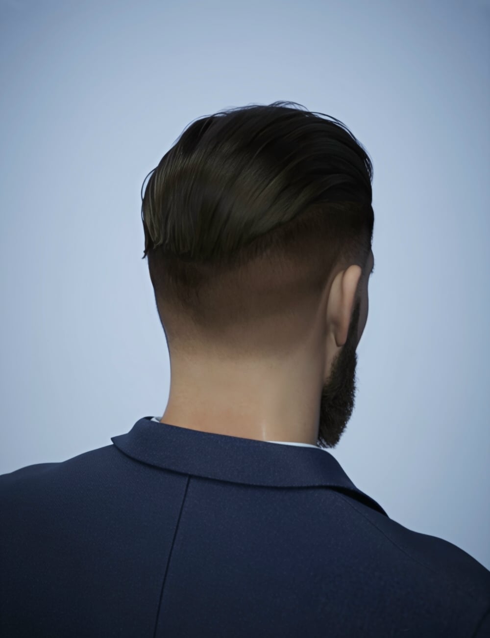 dForce Johny Fade Hair and Beard For Genesis 9 | Daz 3D