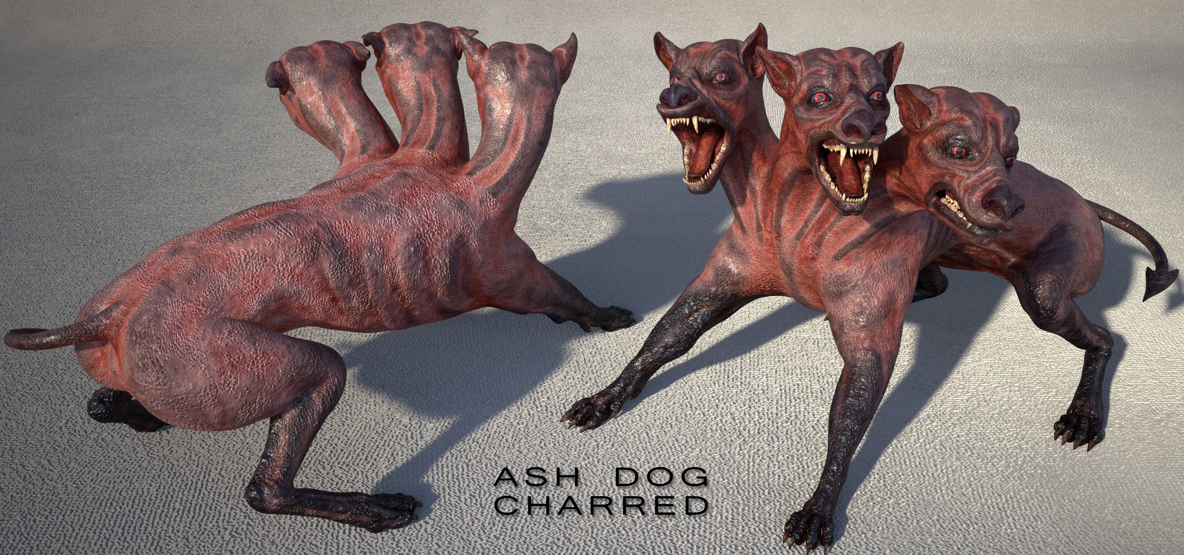 Demon Skins for Cerberus HD | Daz 3D