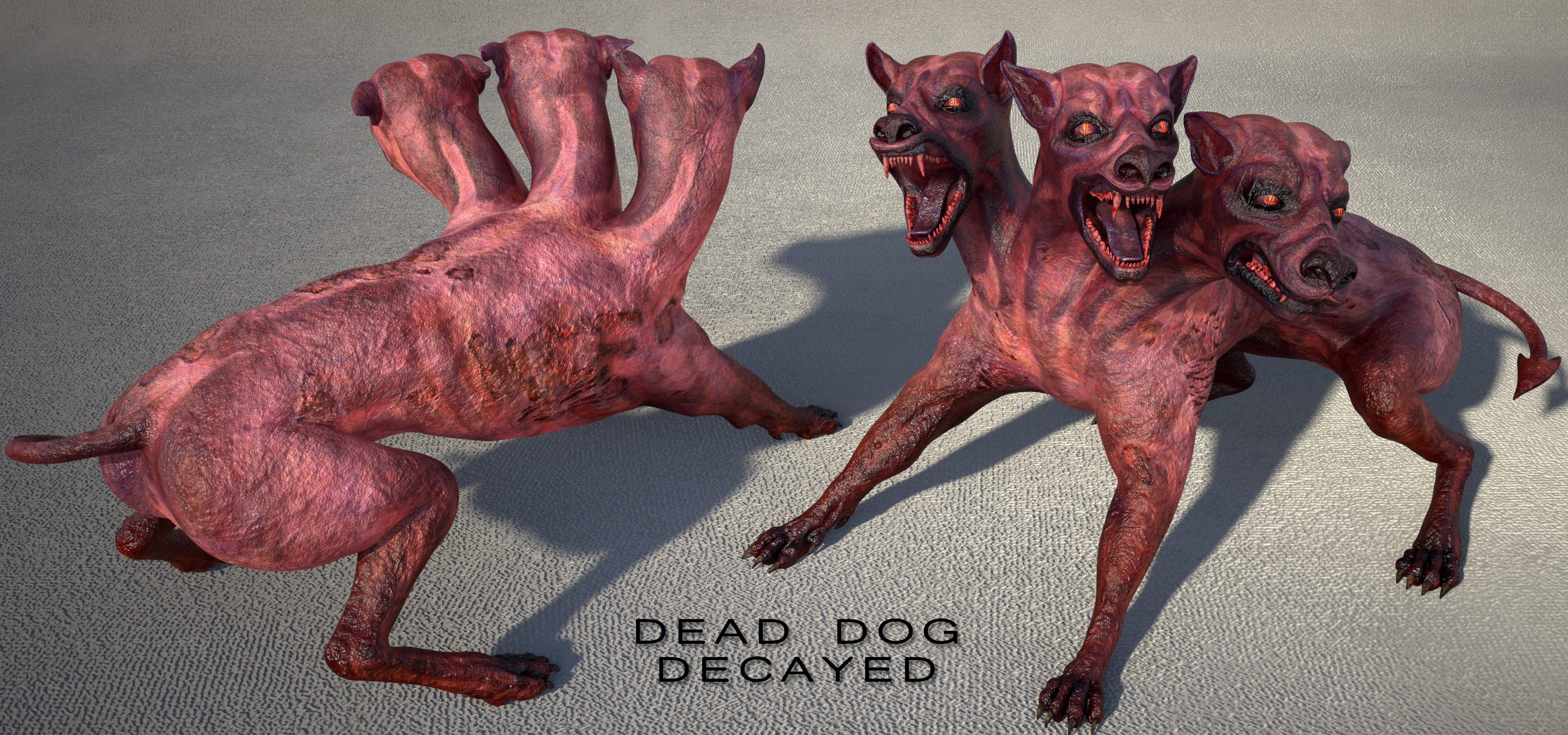 Demon Skins for Cerberus HD | Daz 3D