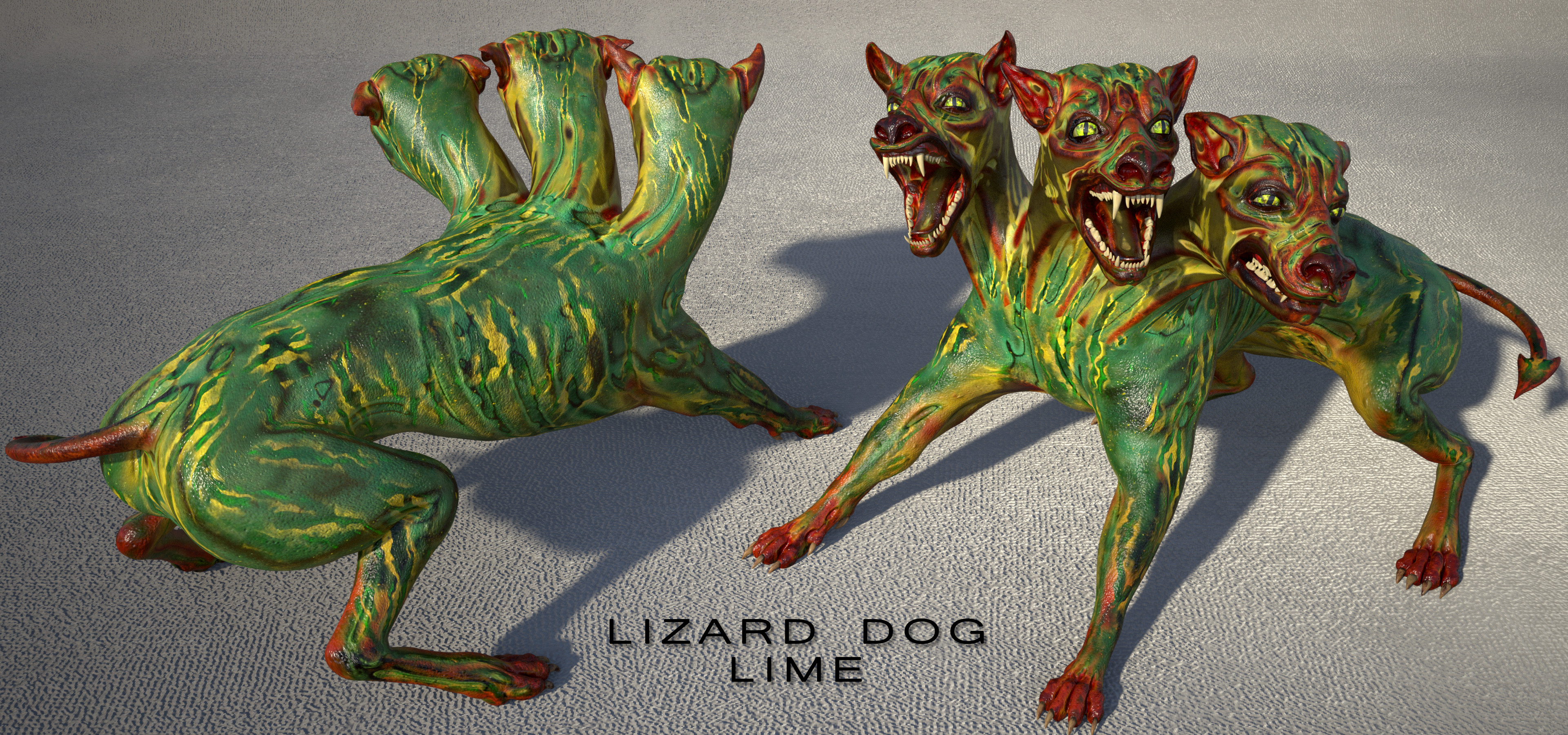 Demon Skins for Cerberus HD | Daz 3D