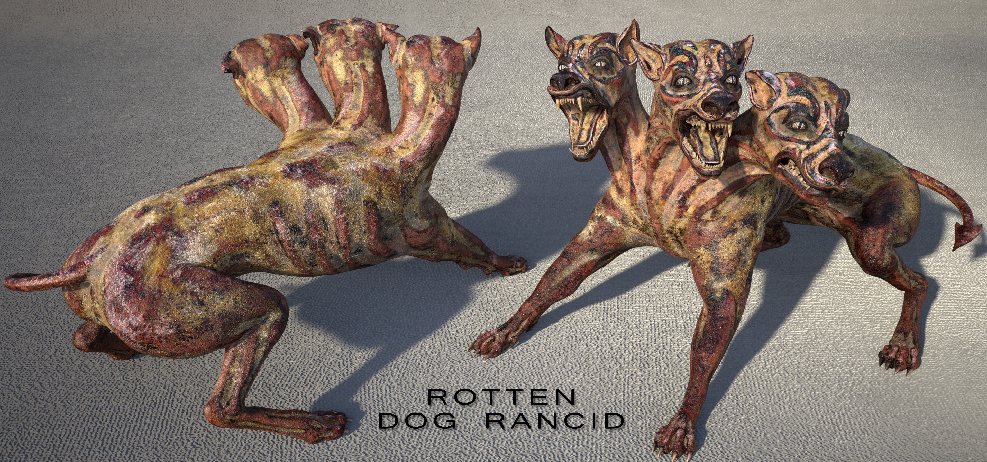 Demon Skins for Cerberus HD | Daz 3D