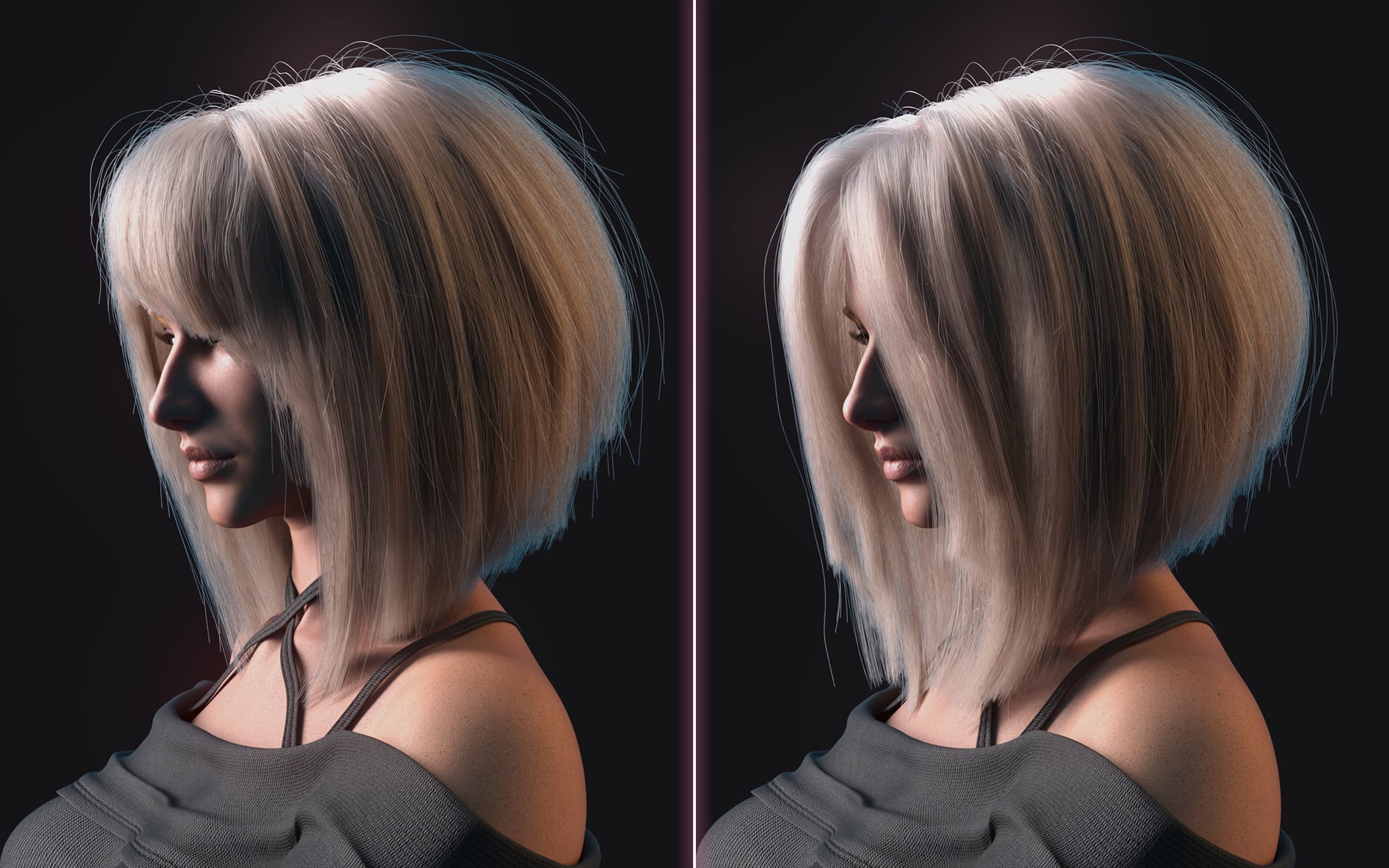 dForce Hailey Hair for Genesis 9 | Daz 3D