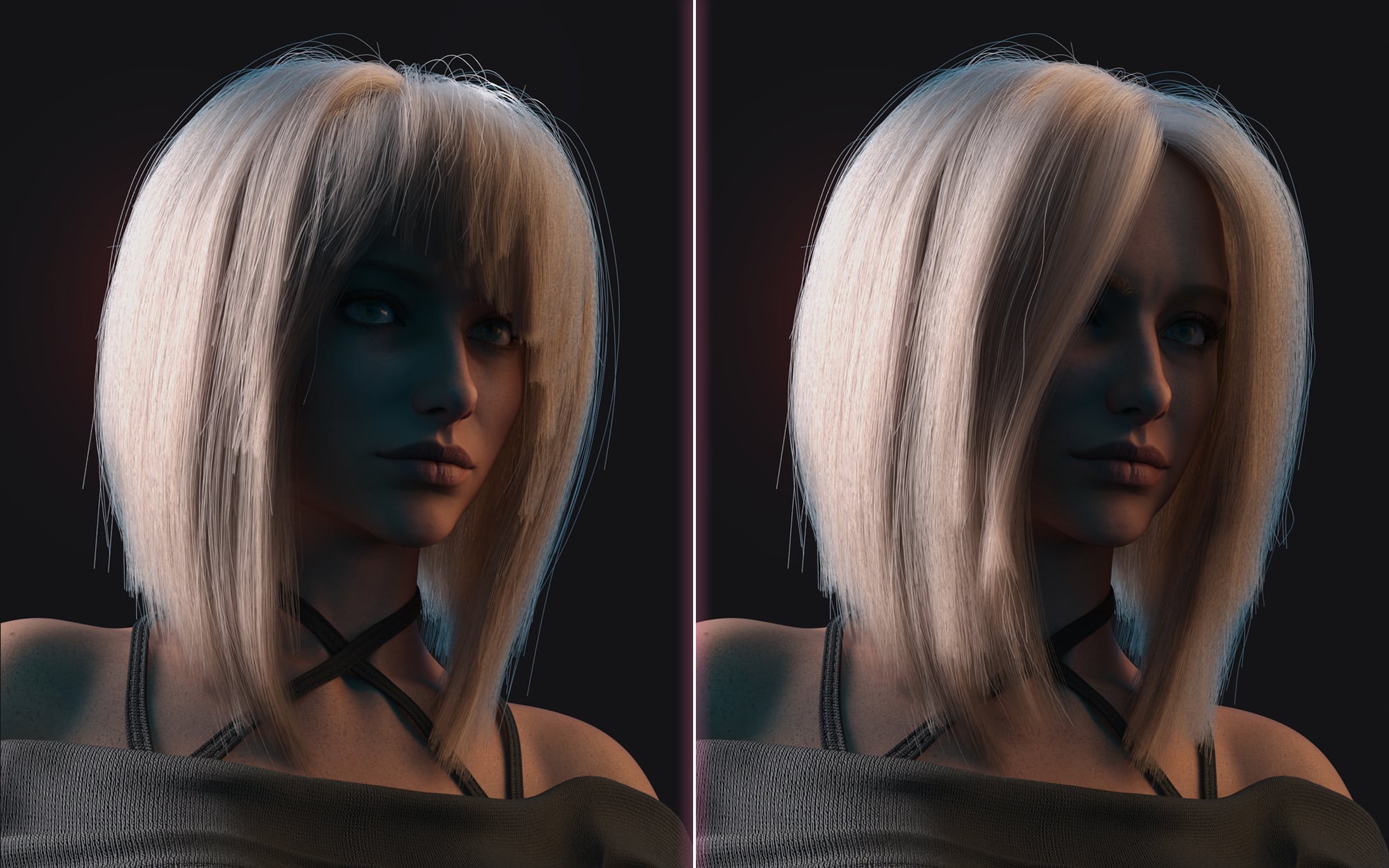 dForce Hailey Hair for Genesis 9 | Daz 3D