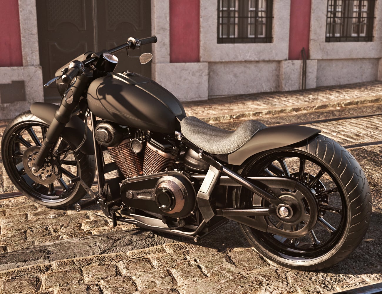 XI Dark Custom Chopper | Daz 3D