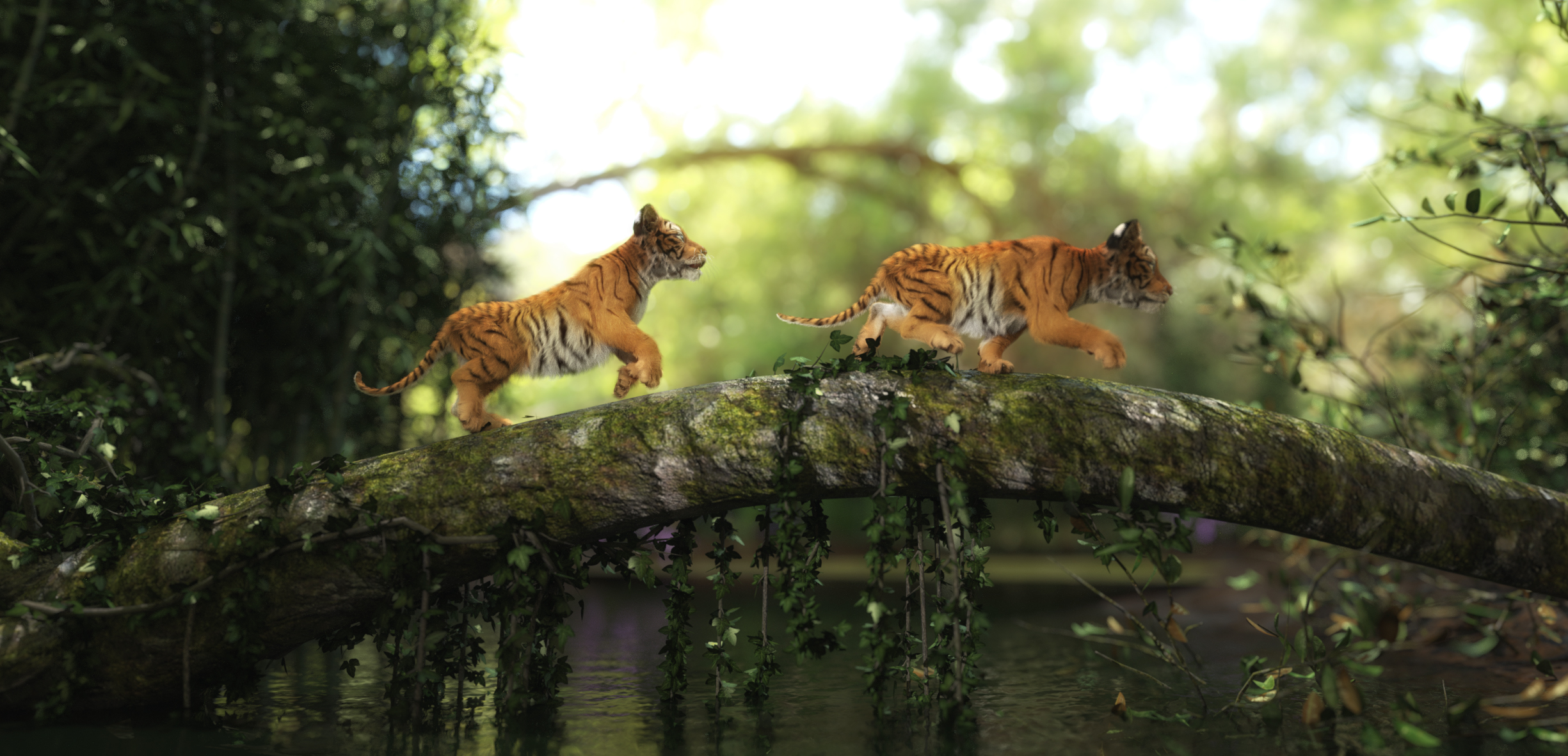 Felidae by AM - Rajah the Tiger Cub | Daz 3D