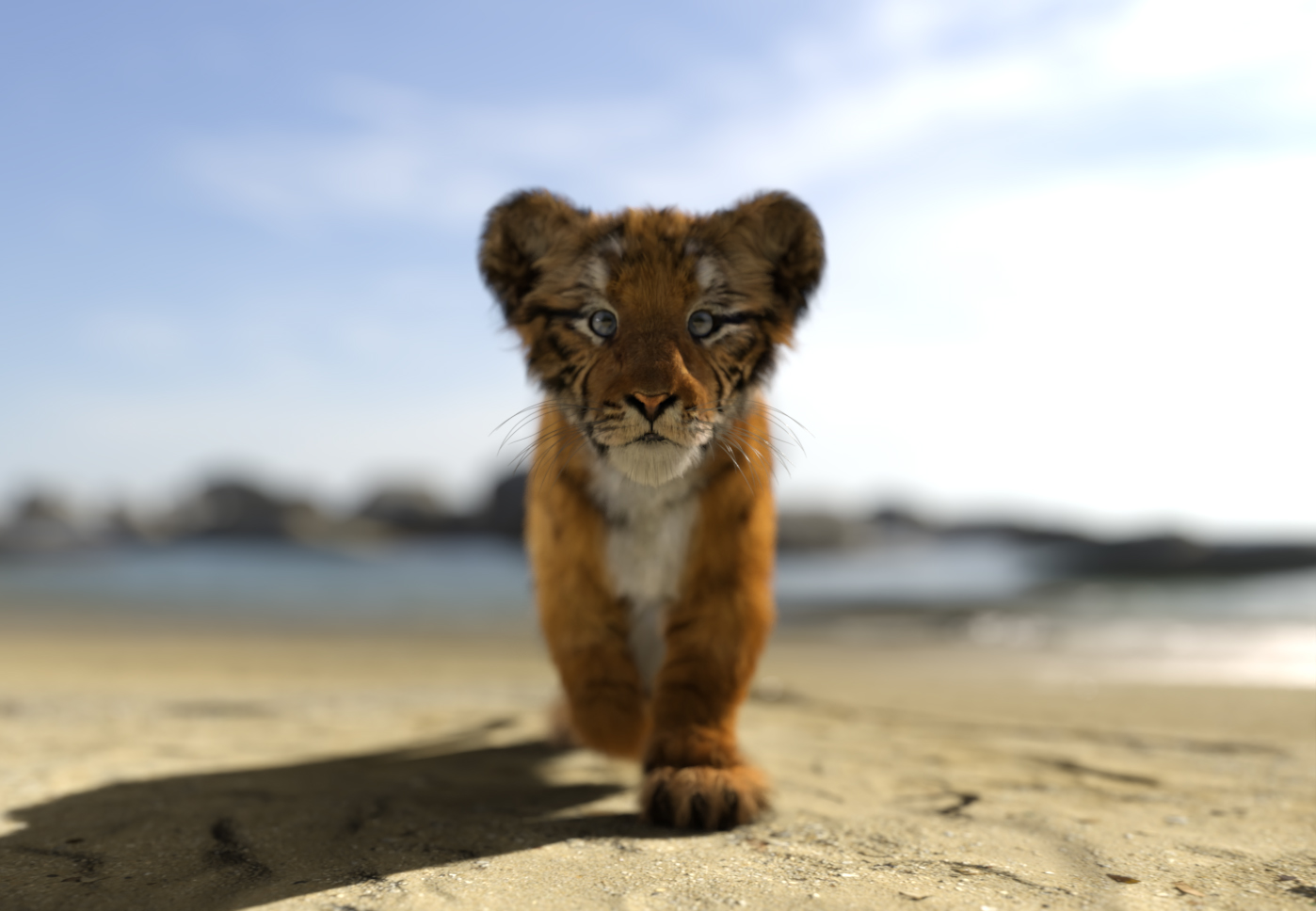 Felidae by AM - Rajah the Tiger Cub | Daz 3D