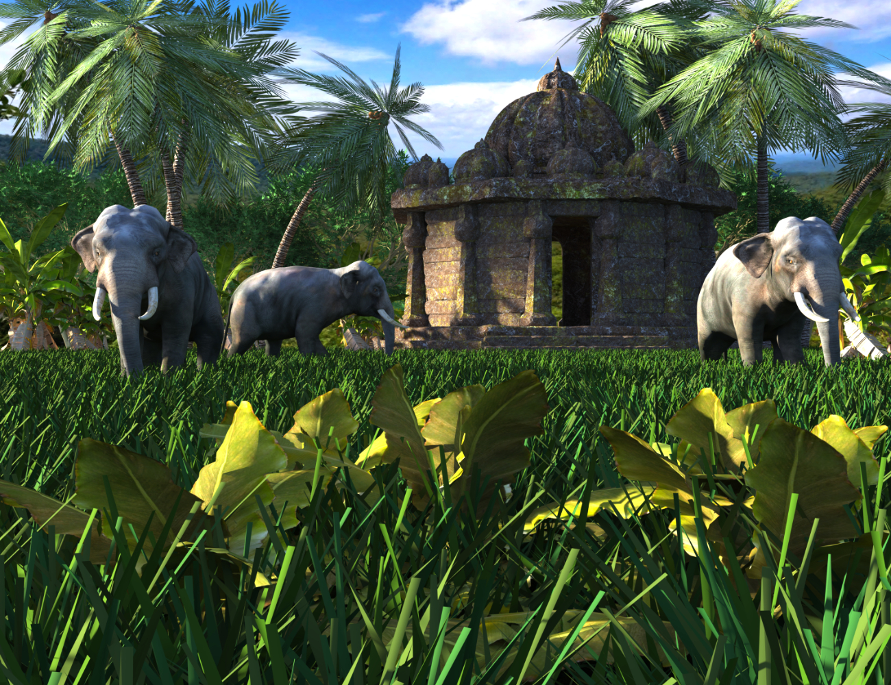 AP Modular Indian Jungle Prop Set | Daz 3D