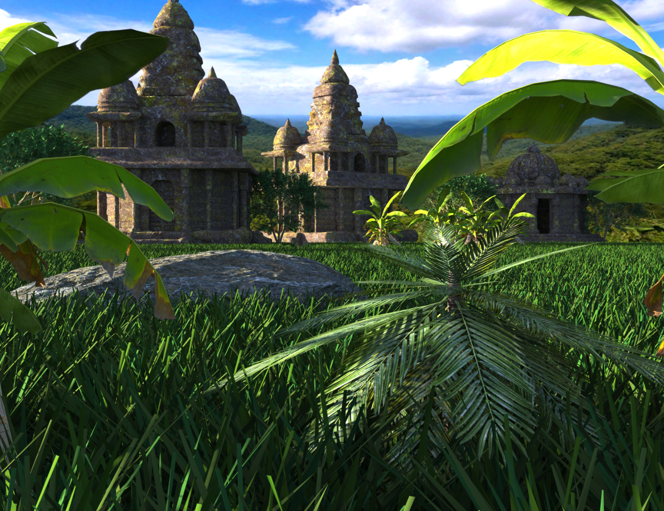 AP Modular Indian Jungle Prop Set | Daz 3D