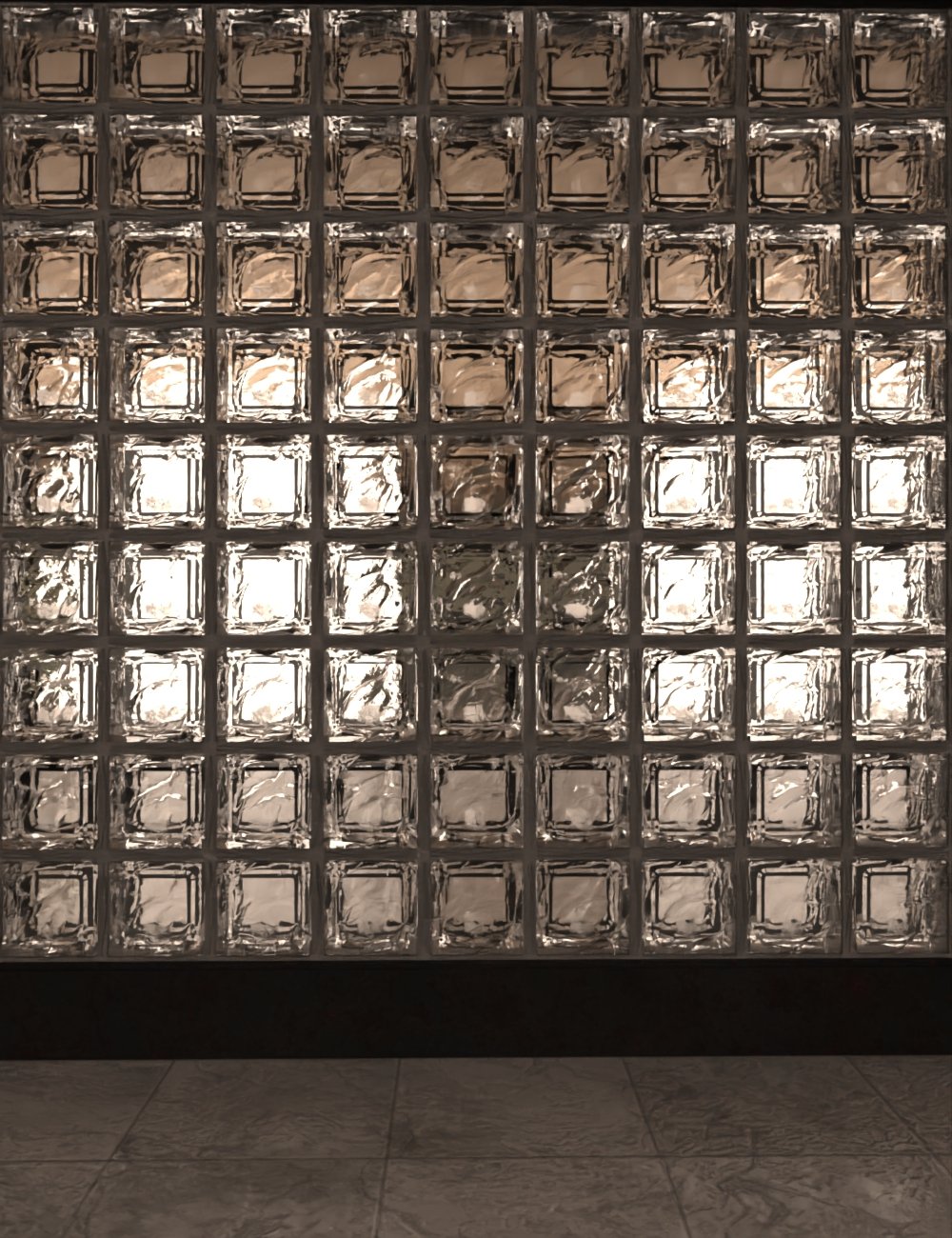 HT Glass Bricks Corridor Berlin | Daz 3D