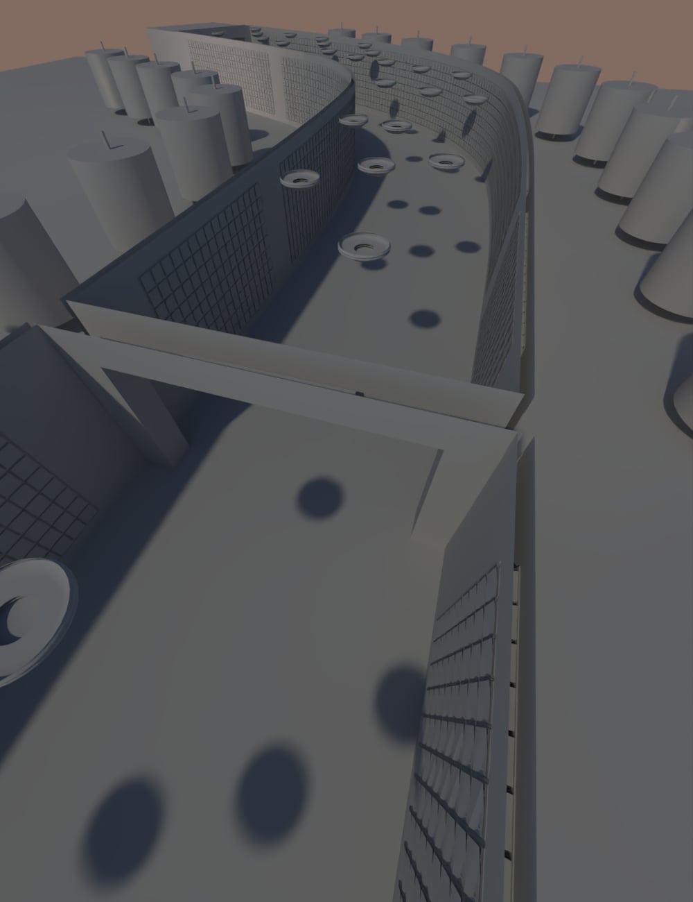 HT Glass Bricks Corridor Berlin | Daz 3D