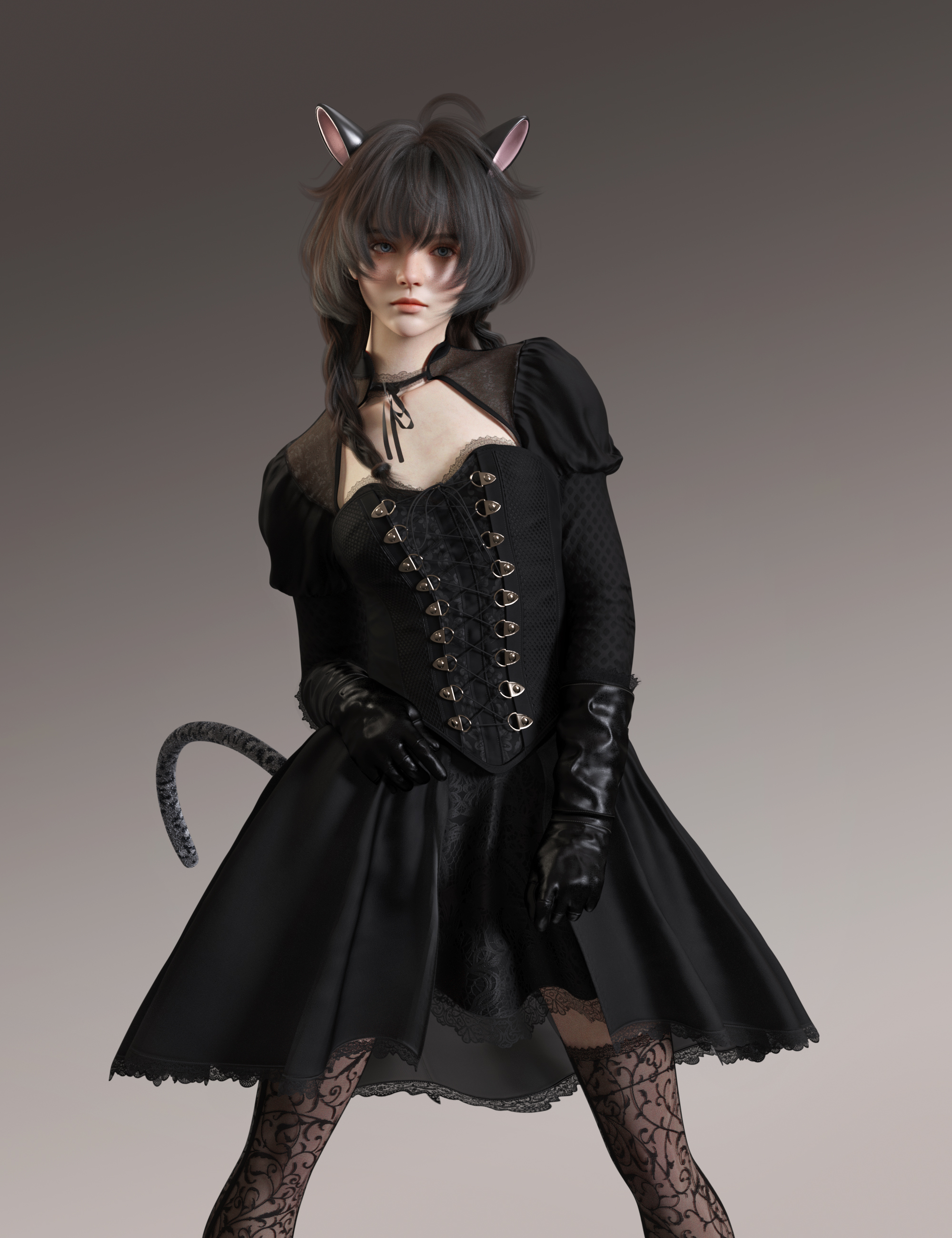 MB Fancie Hair and MB Fancie for Genesis 9 Feminine | Daz 3D