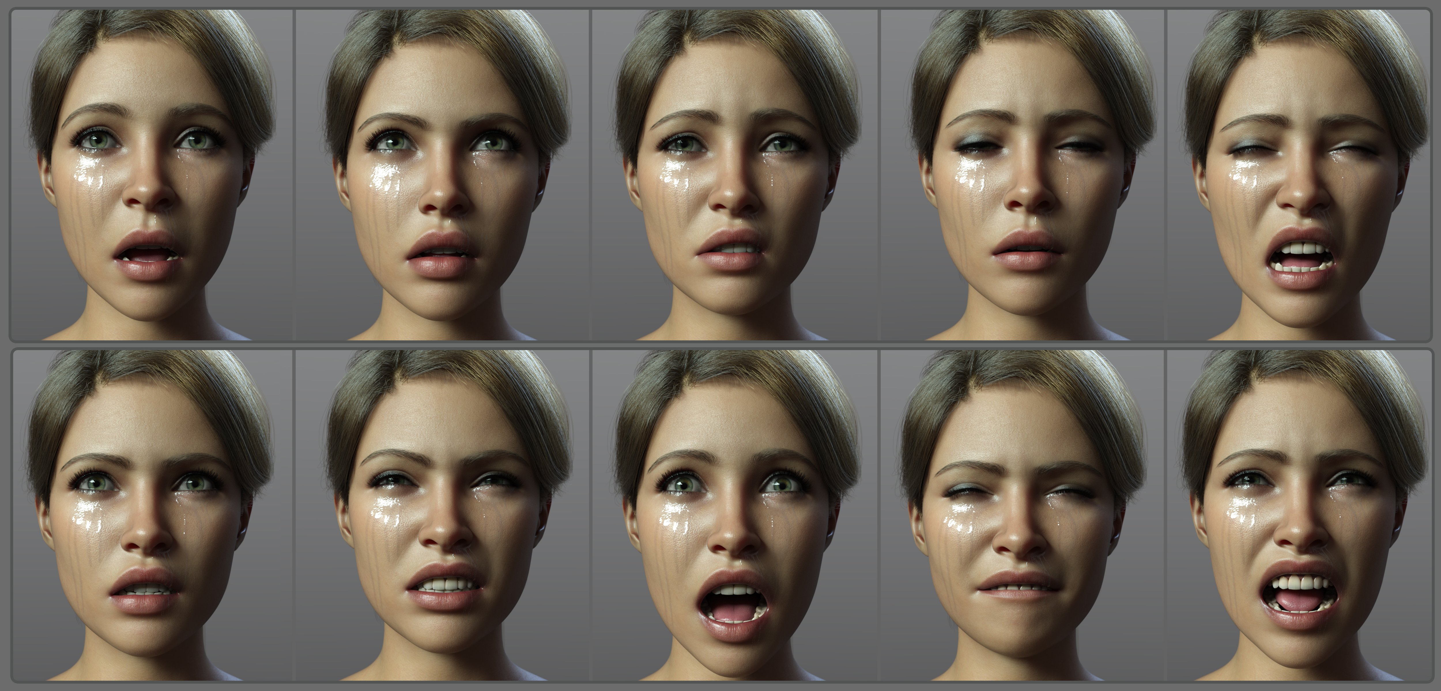 Z Dark Emotions Expressions for Genesis 9 | Daz 3D