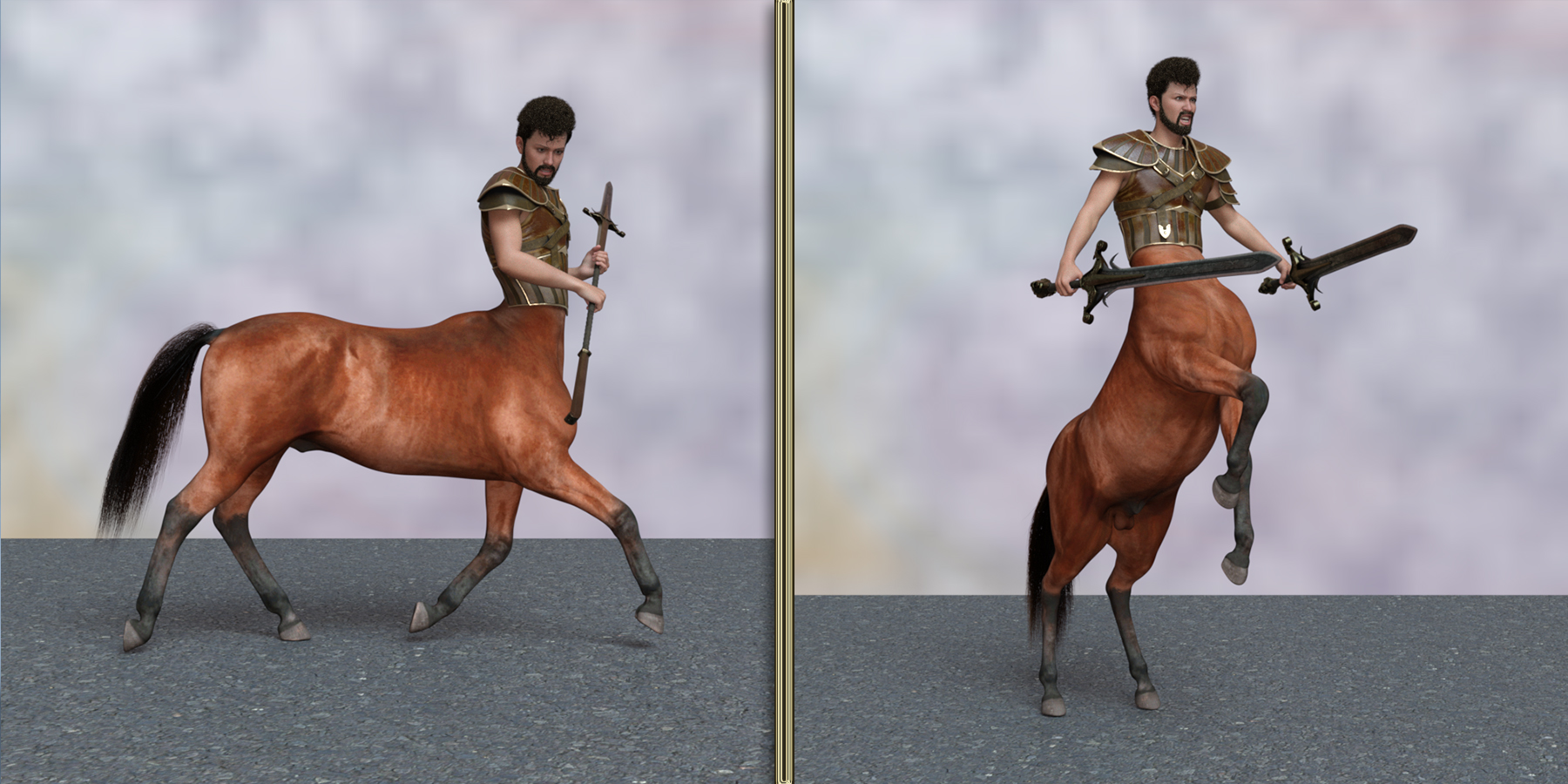 Centaur Warrior Hierarchical Poses for Centaur 9 | Daz 3D