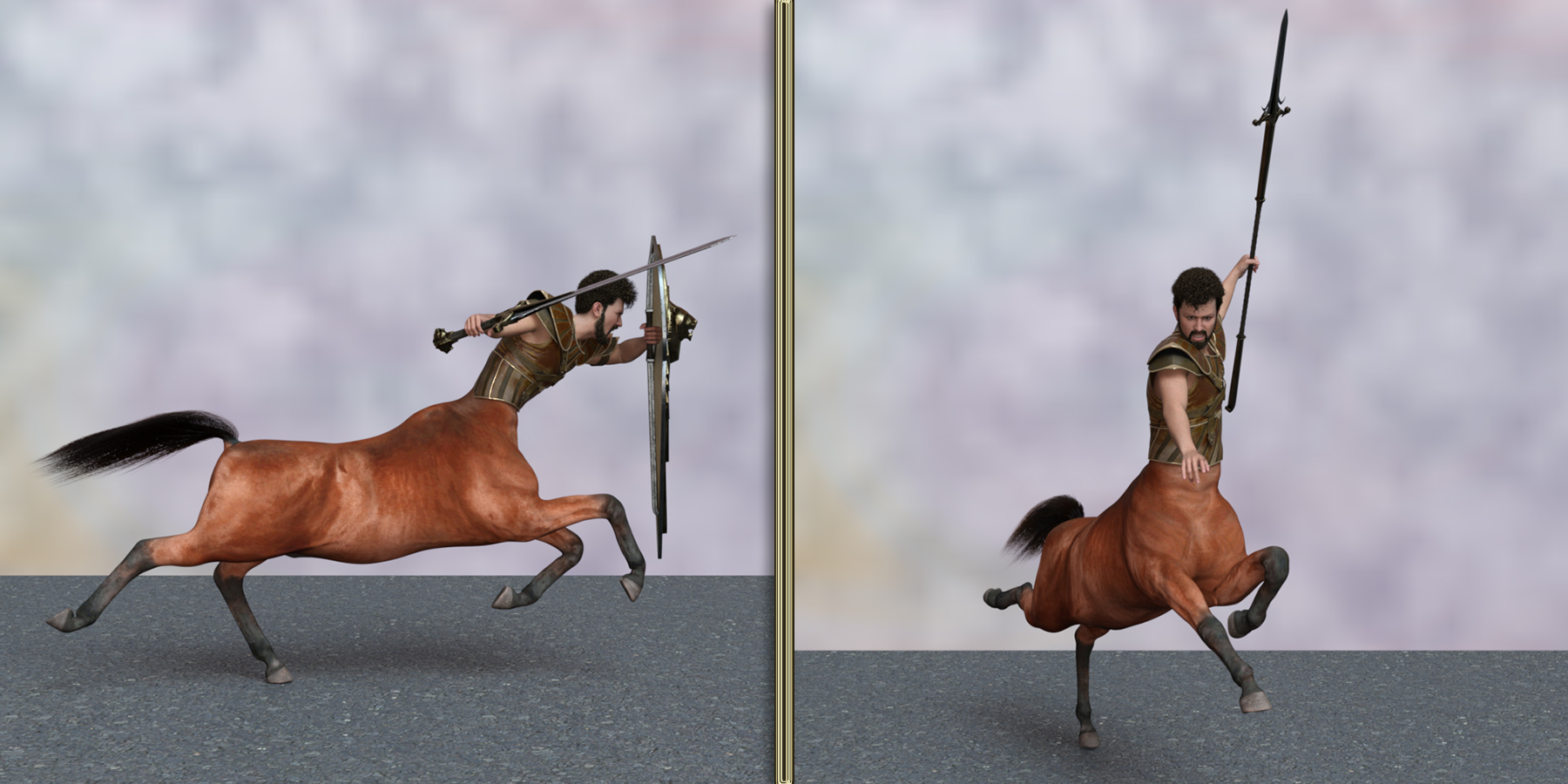 Centaur Warrior Hierarchical Poses for Centaur 9 | Daz 3D