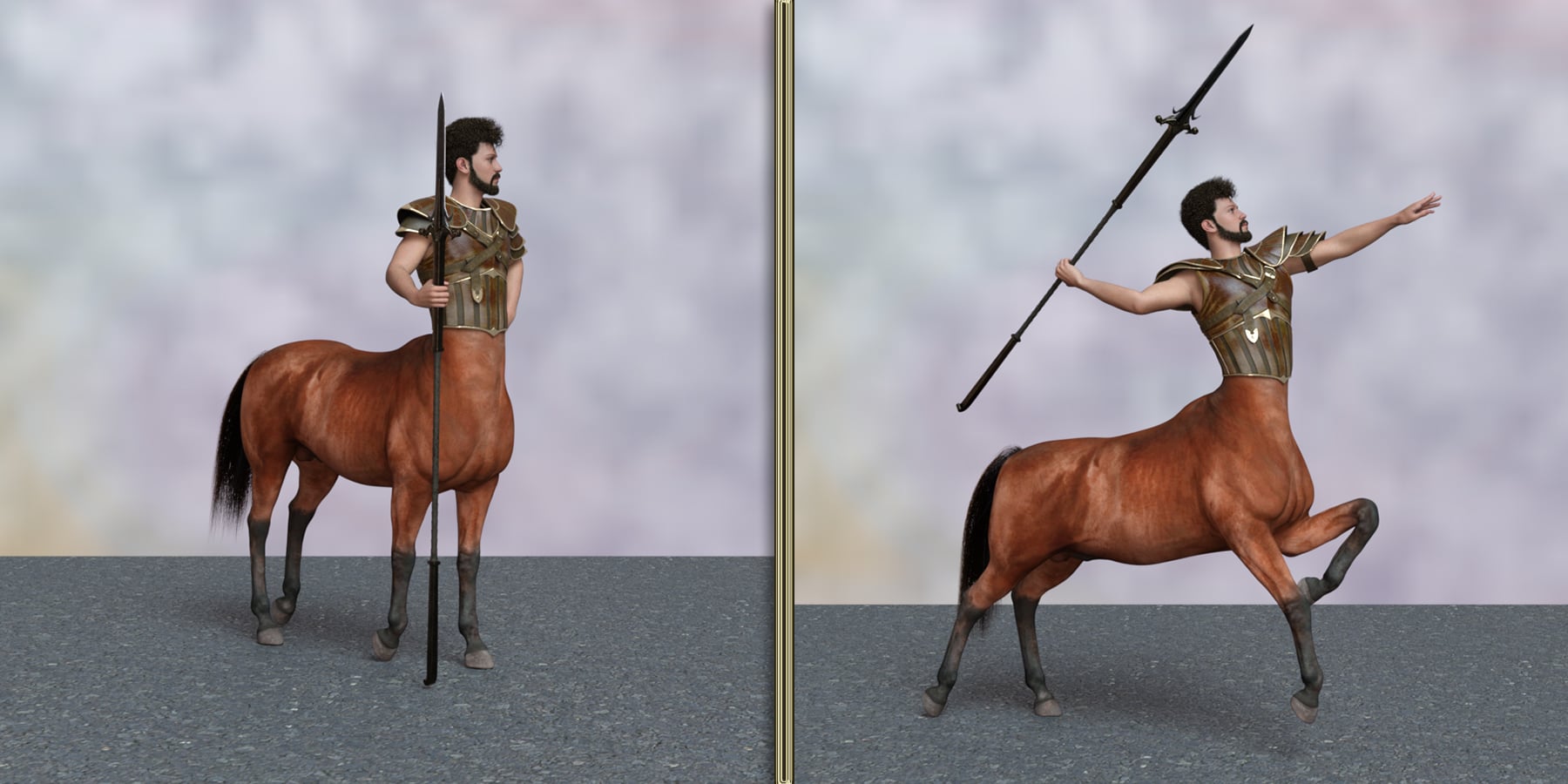 Centaur Warrior Hierarchical Poses for Centaur 9 | Daz 3D
