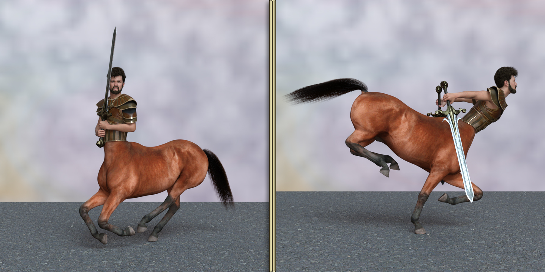 Centaur Warrior Hierarchical Poses for Centaur 9 | Daz 3D