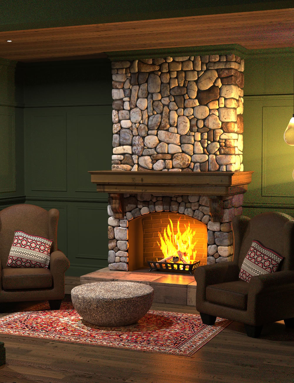 Modern Cave Old School | Daz 3D