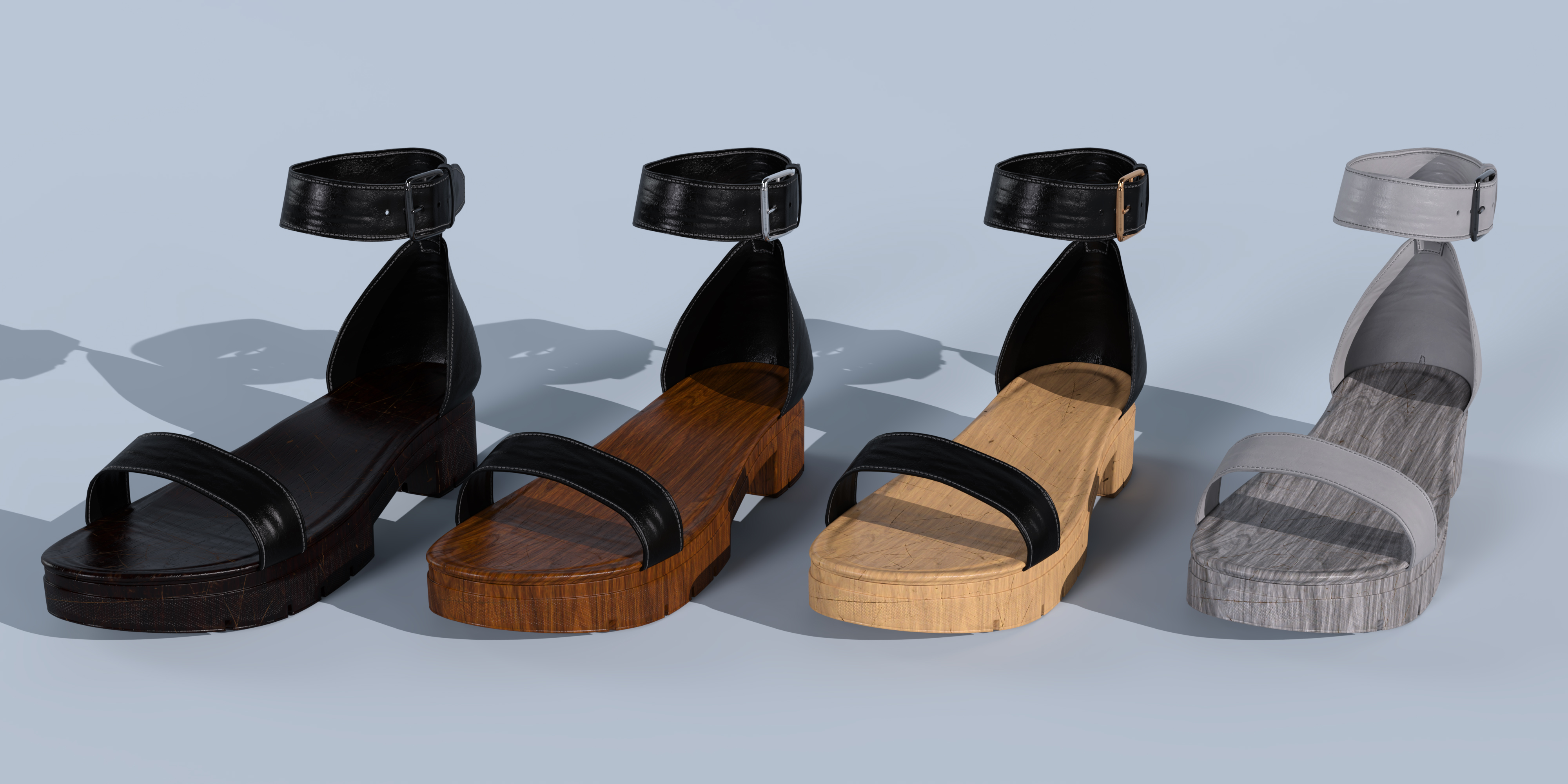 Textras for CW Tia Platform Sandals | Daz 3D