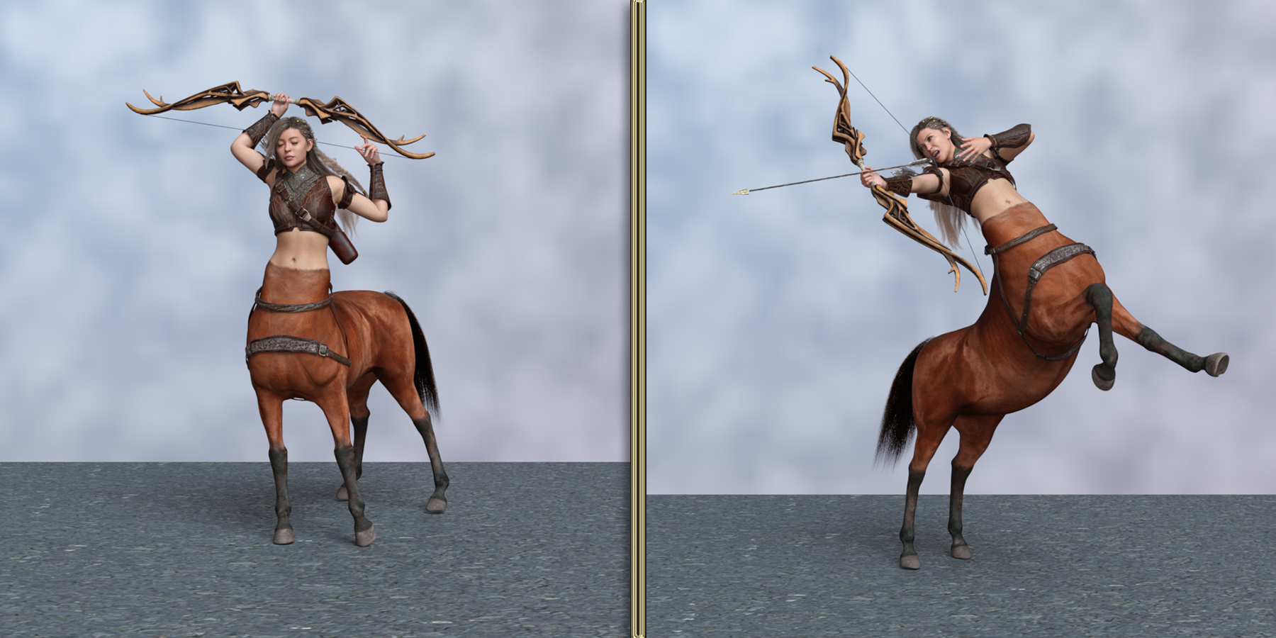 Centaur Archer Poses for Centaur 9 | Daz 3D