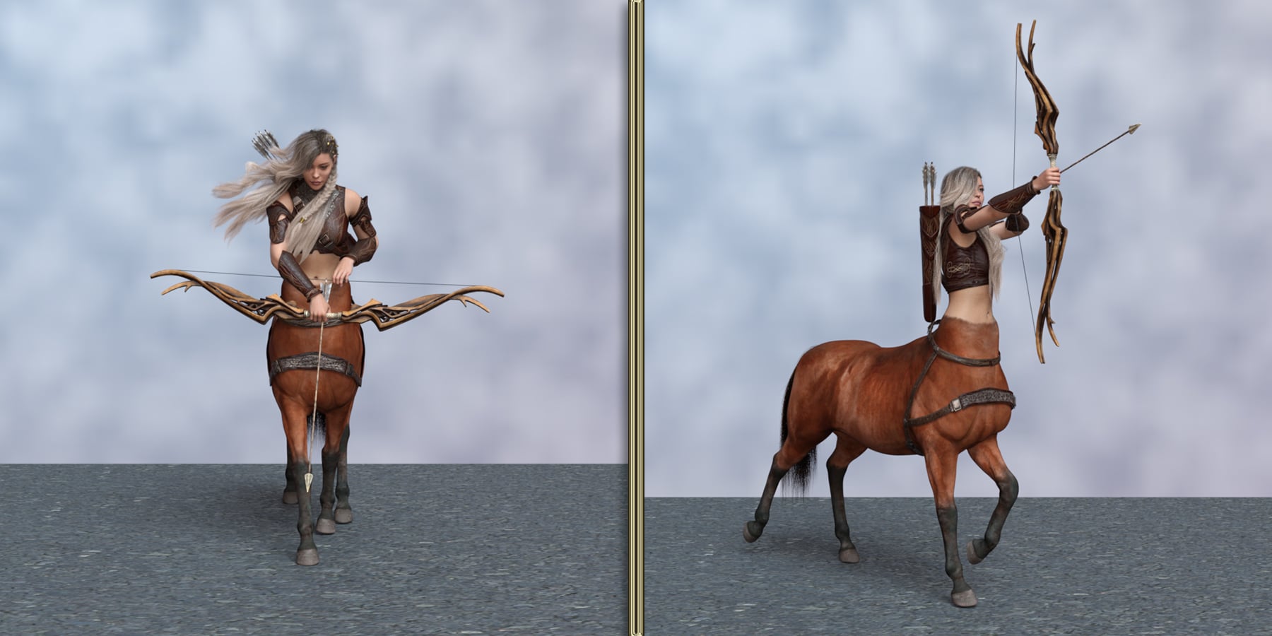 Centaur Archer Poses for Centaur 9 | Daz 3D