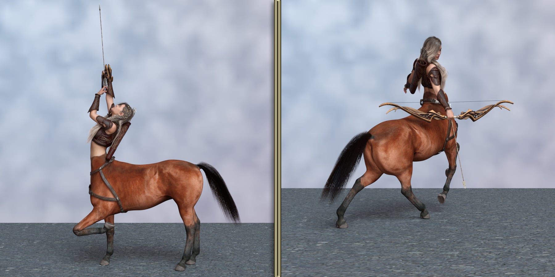 Centaur Archer Poses for Centaur 9 | Daz 3D