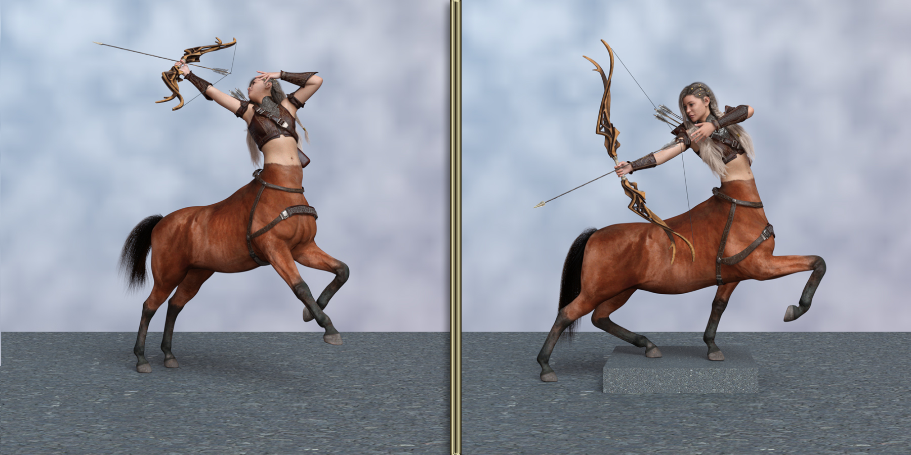 Centaur Archer Poses for Centaur 9 | Daz 3D