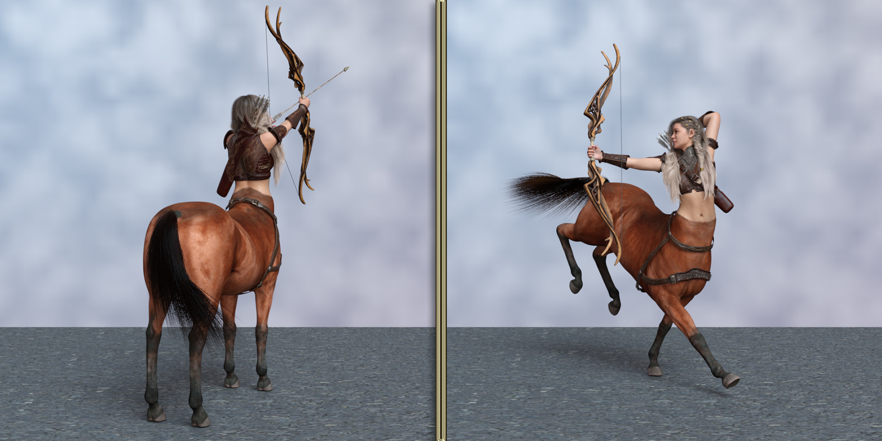 Centaur Archer Poses for Centaur 9 | Daz 3D