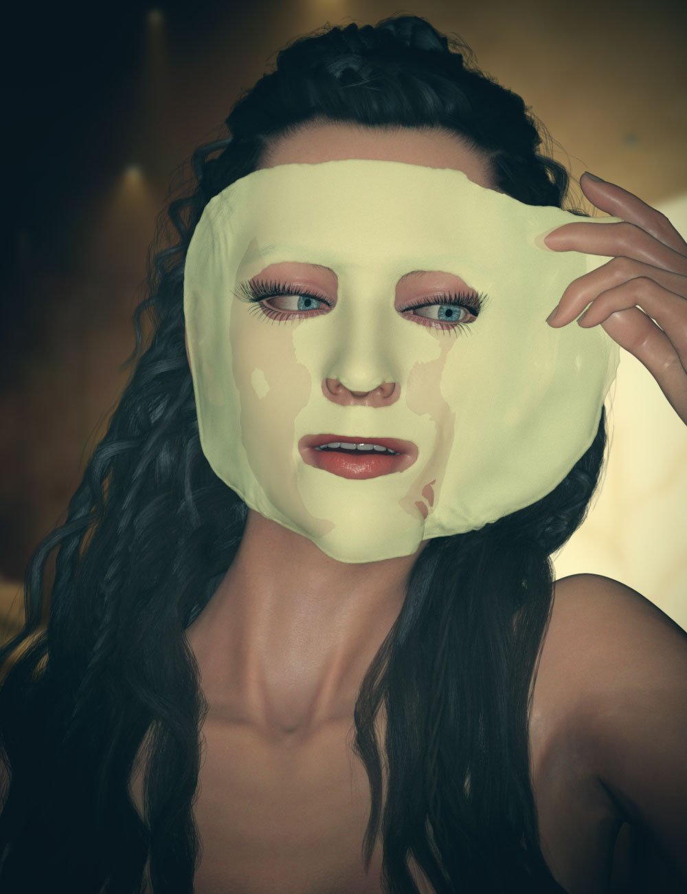 GNBD Facial Masks Props for Genesis 9 Base | Daz 3D