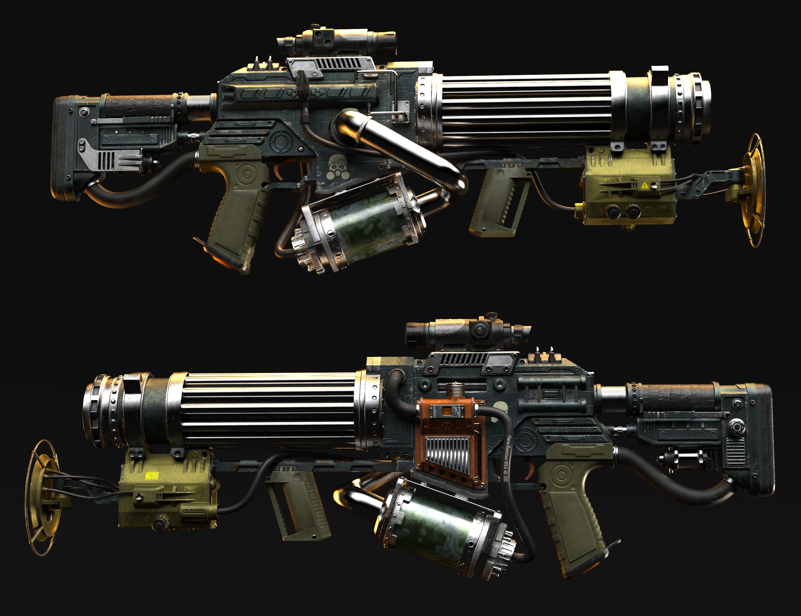 FN Hellbringer R9 and Poses for Genesis 9 | Daz 3D