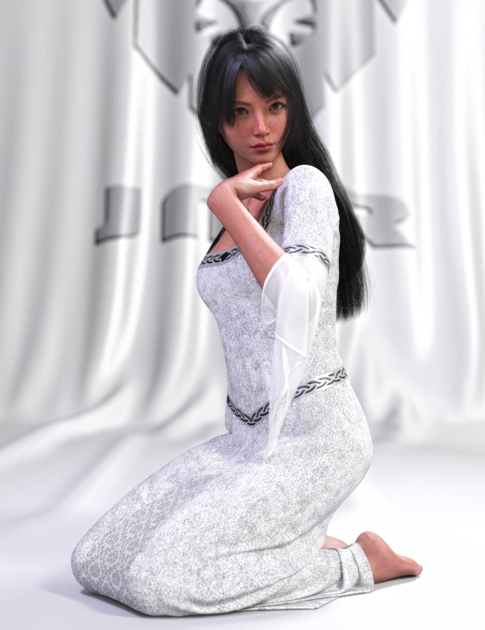 JMR dForce Arianne Medieval Dress for Genesis 9 and 8 Female | Daz 3D