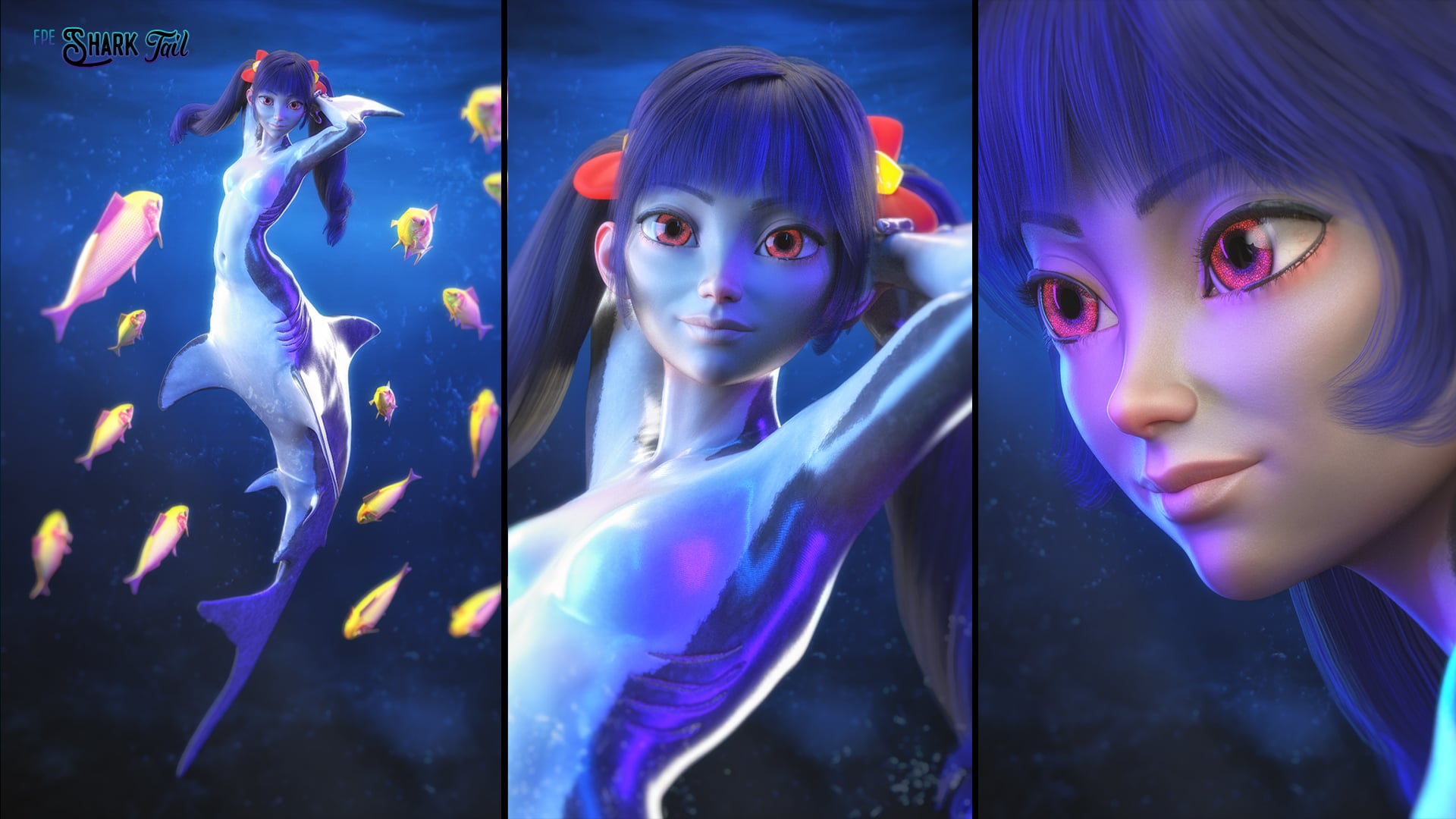 FPE Shark Tail for Genesis 9 | Daz 3D