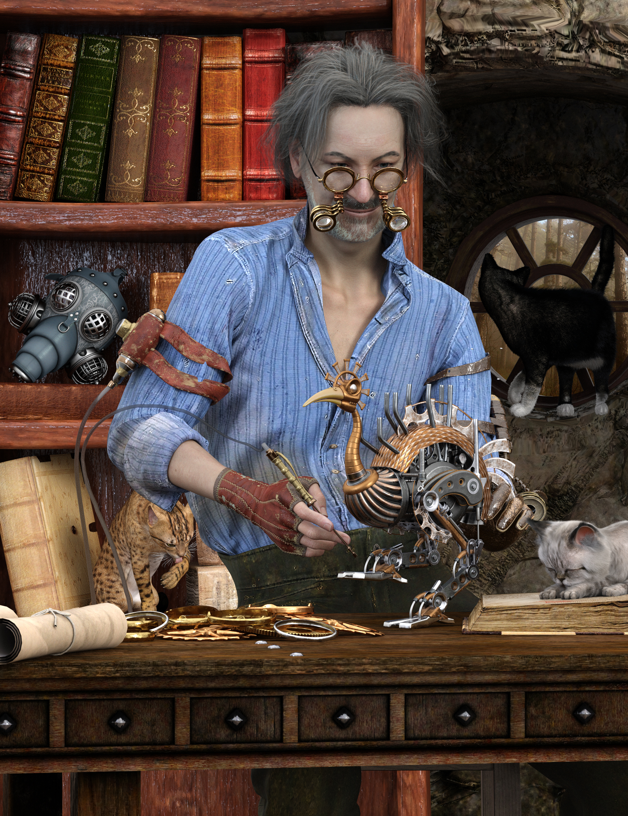 Phx Roderick HD for Genesis 9 Masculine | Daz 3D